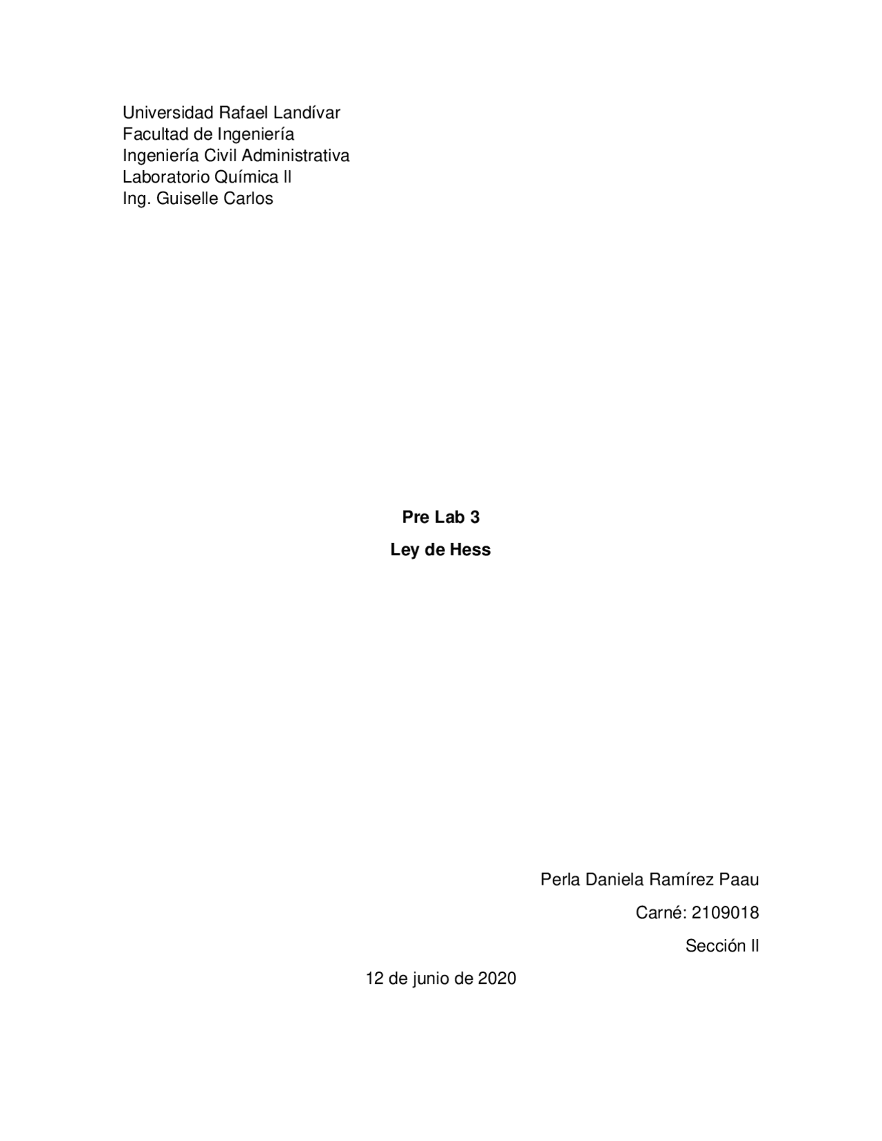 Pre Laboratorio Química Docsity