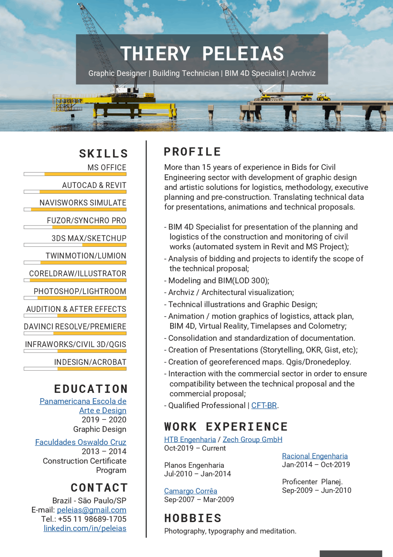 Resume de BIM, animation and 3D - Docsity