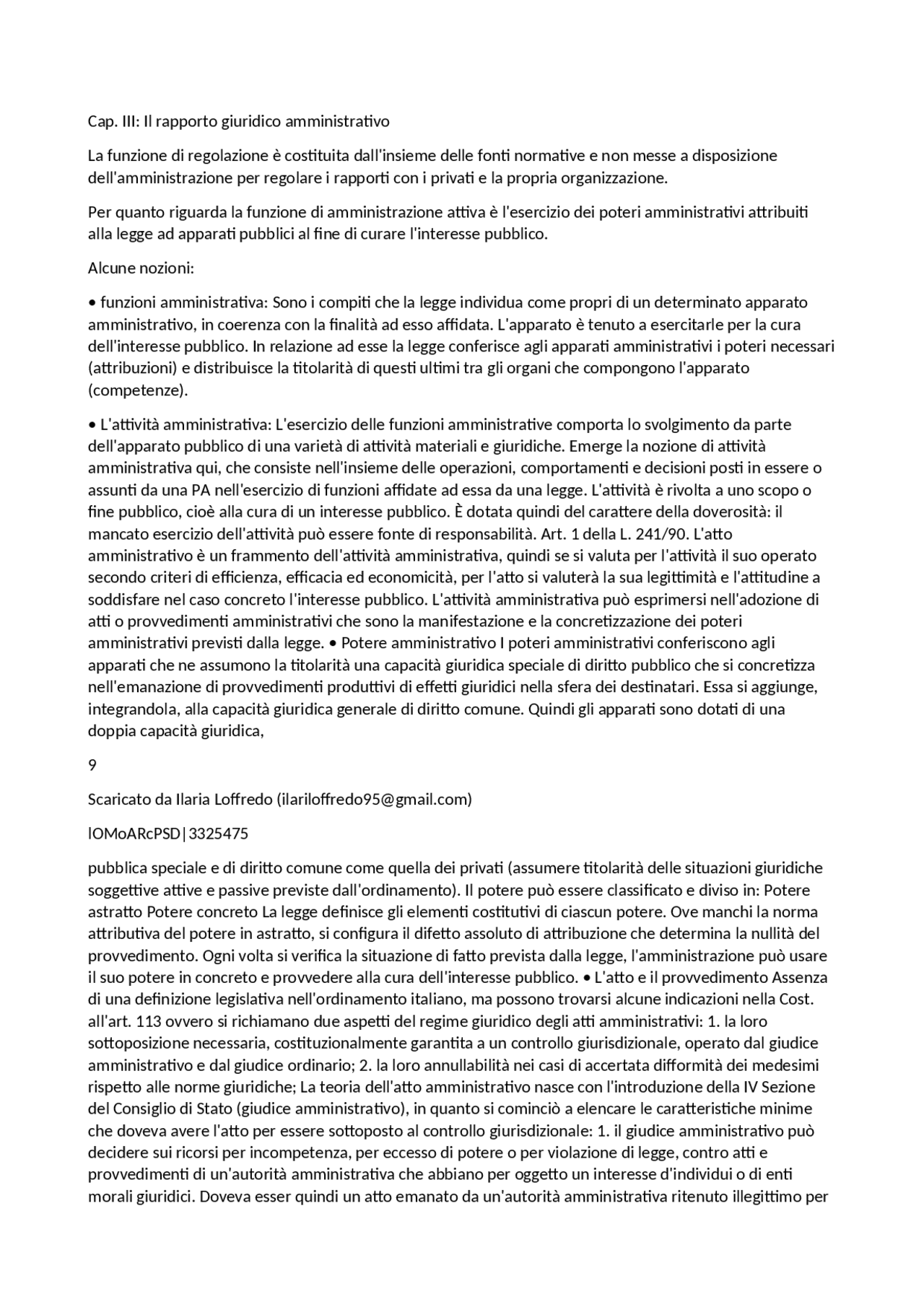 Manuale Di Diritto Amministrativo Docsity
