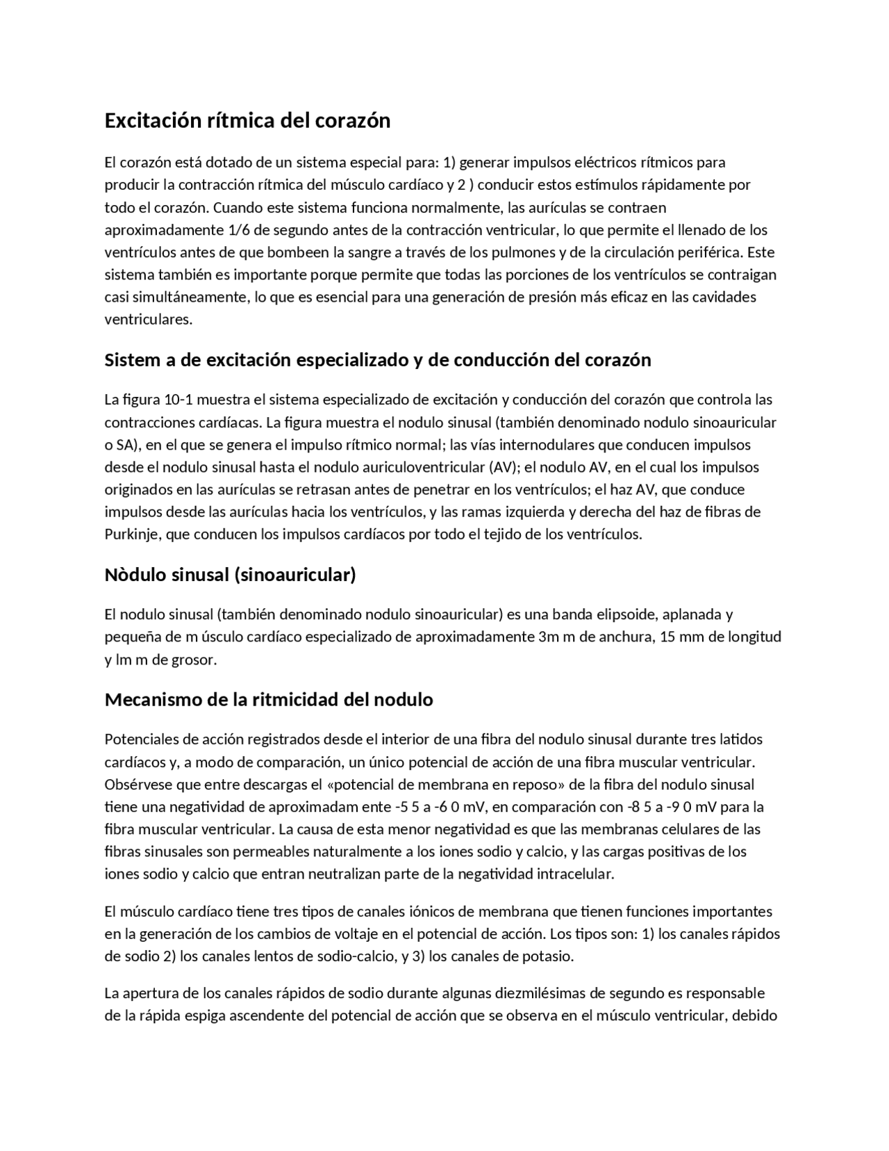 Resumen Fisiologia de Guyton Capítulo 10 - Docsity