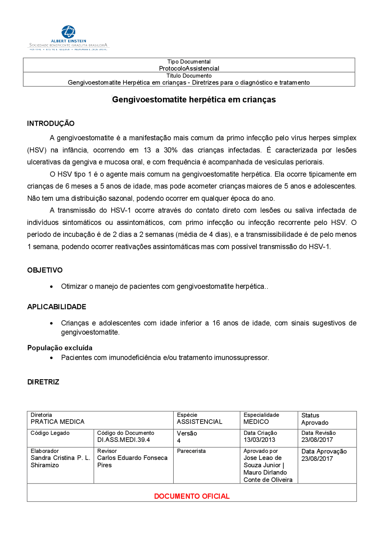 PROTOCOLO ASSITENCIAL - Docsity