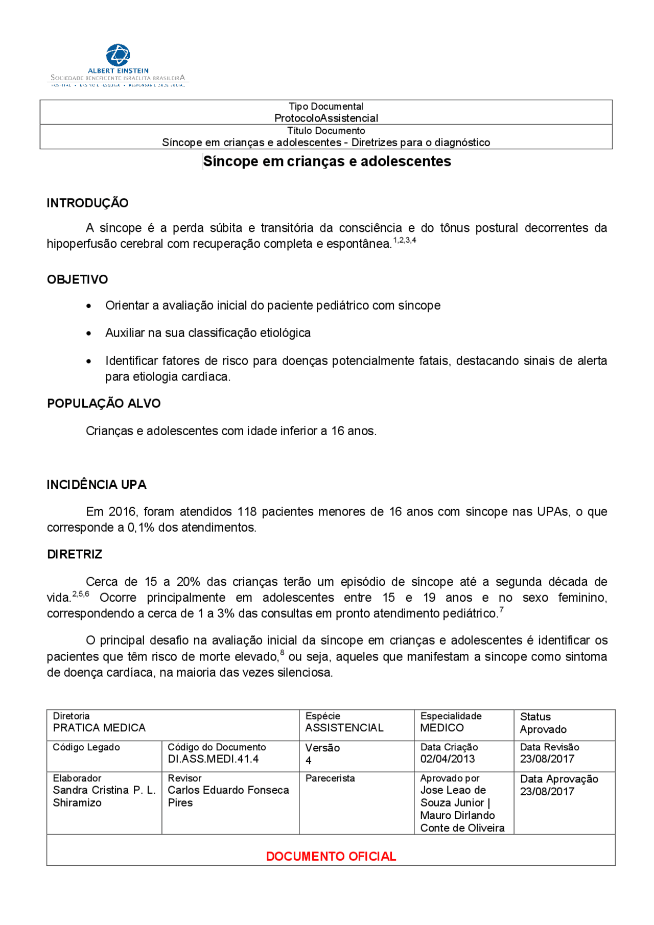 PROTOCOLO ASSISTENCIAL - Docsity