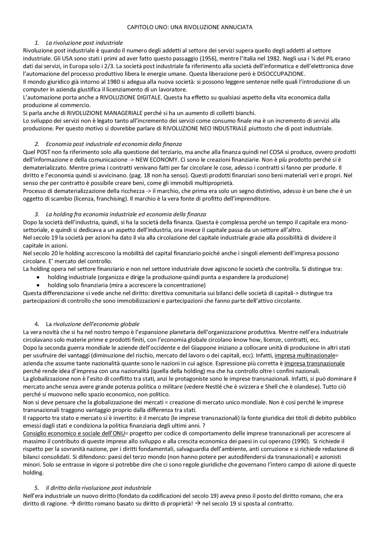 Dall'antica alla nuova Lex Mercatoria: cenni storici e concetti chiave - Docsity