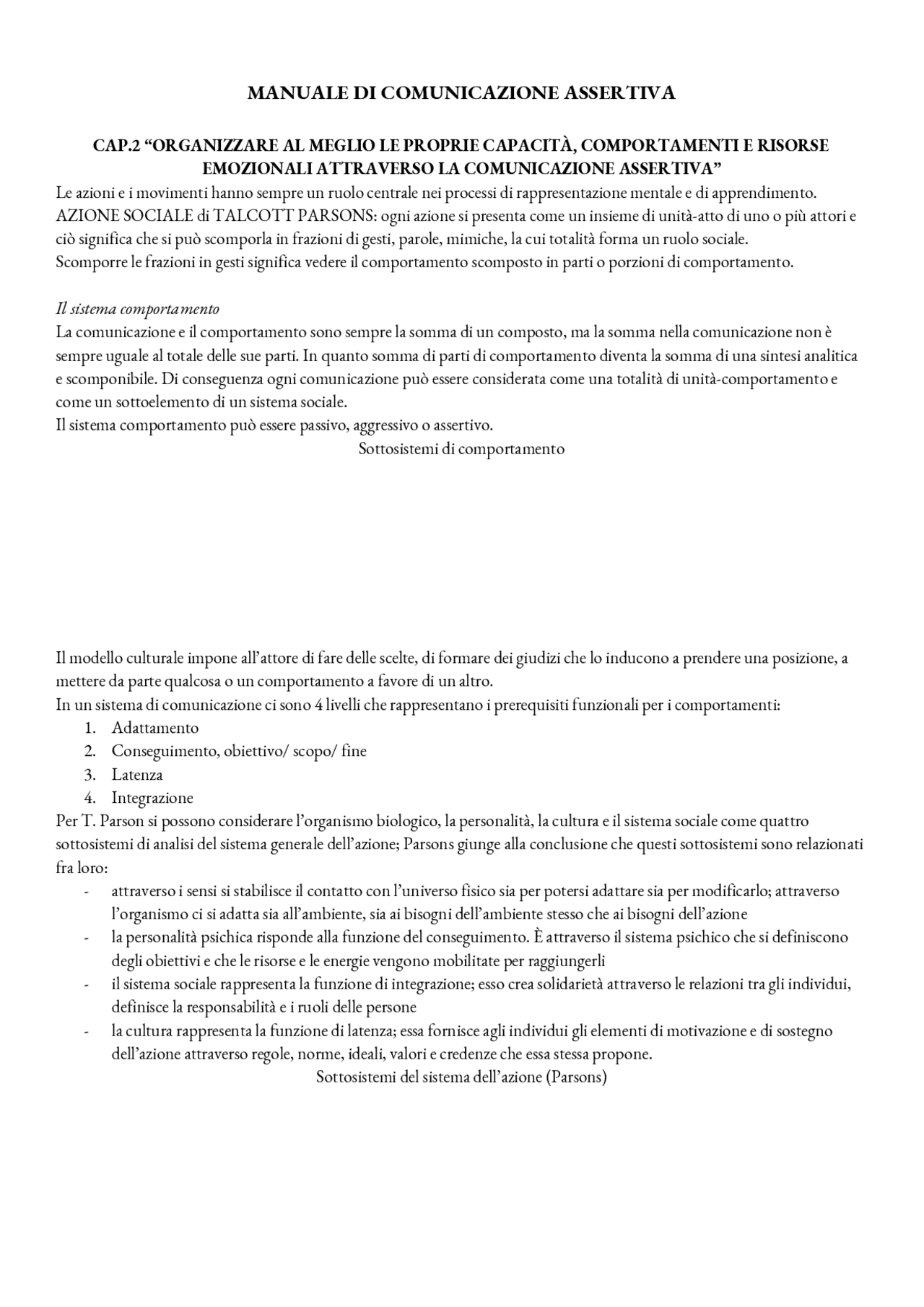 Manuale Di Comunicazione Assertiva Docsity