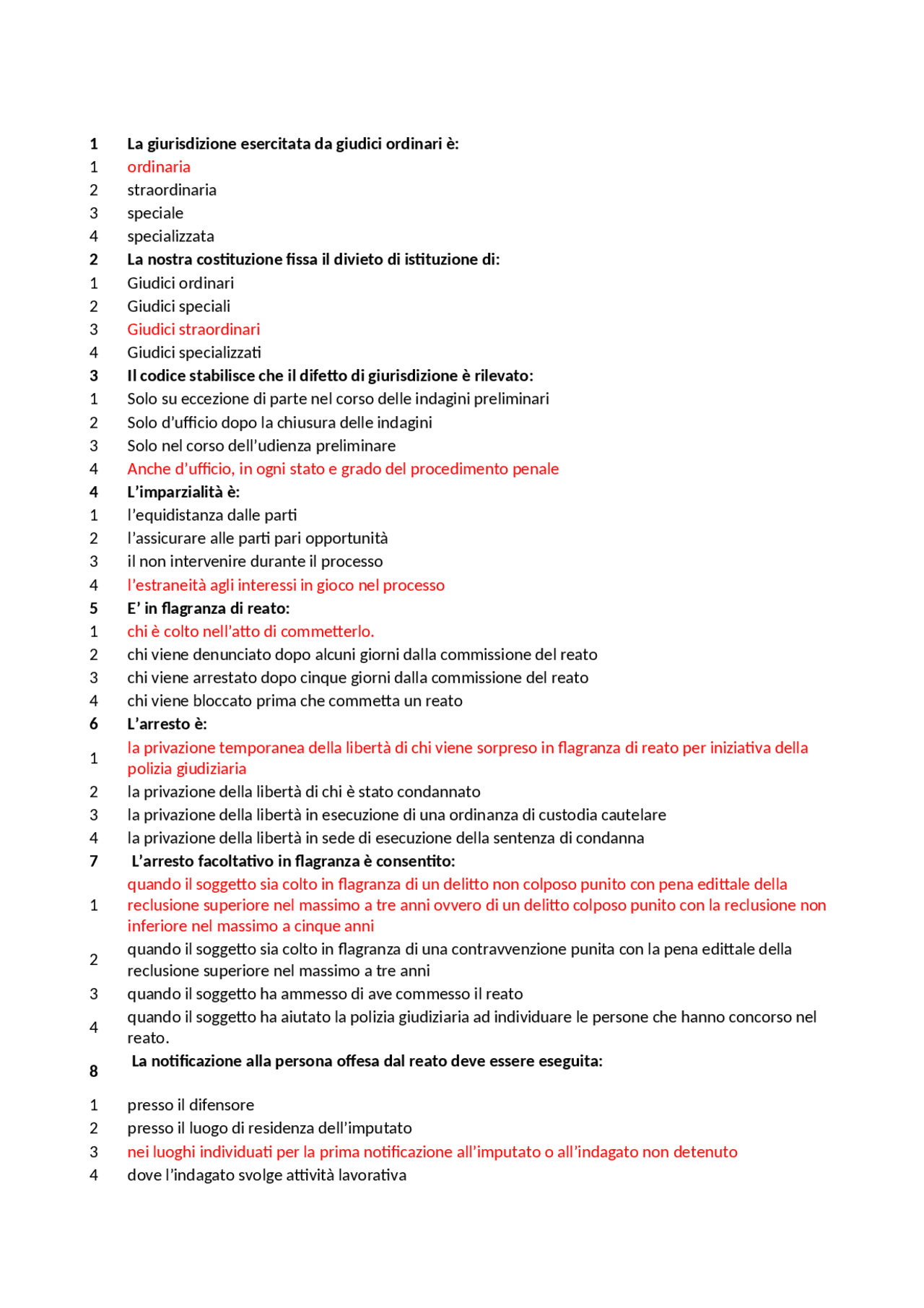 Esame Procedura Penale 2020 Luglio - Parte 3 | Examens de Diritto Processuale Penale | Docsity