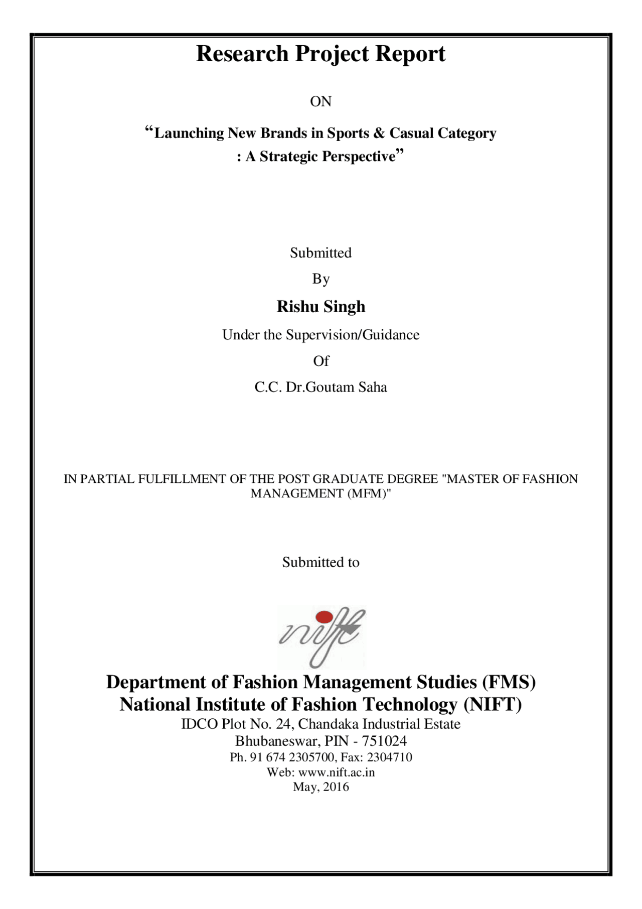 Graduation Rsearch project | Study Guides, Projects, Research ...