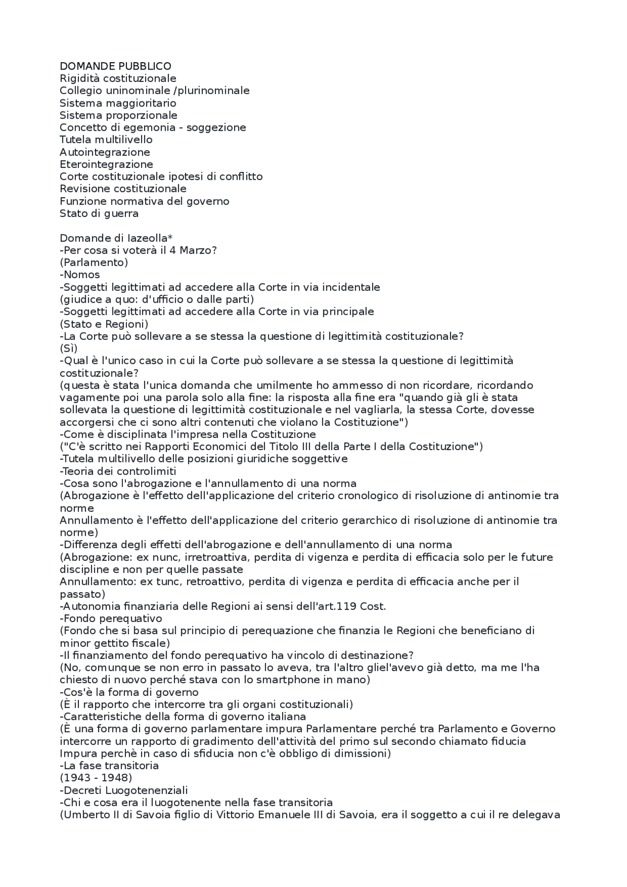 Domande Più Frequenti Docsity