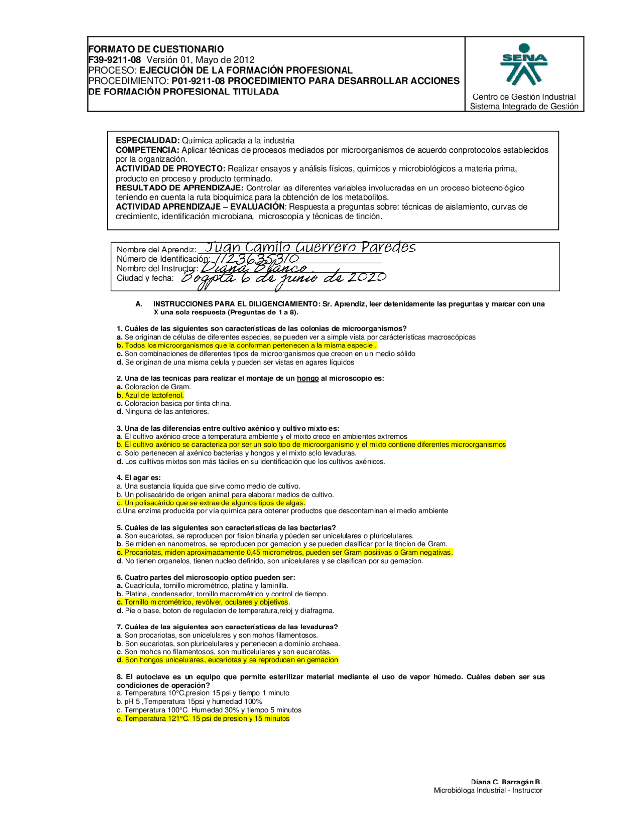 Evidencia uno cuestionario - Docsity