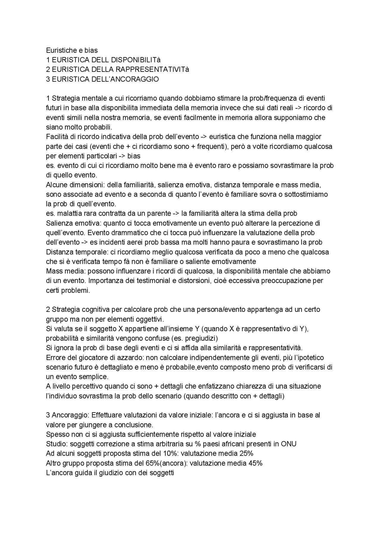 Appunti Modelli Decisionali E Rischio Docsity