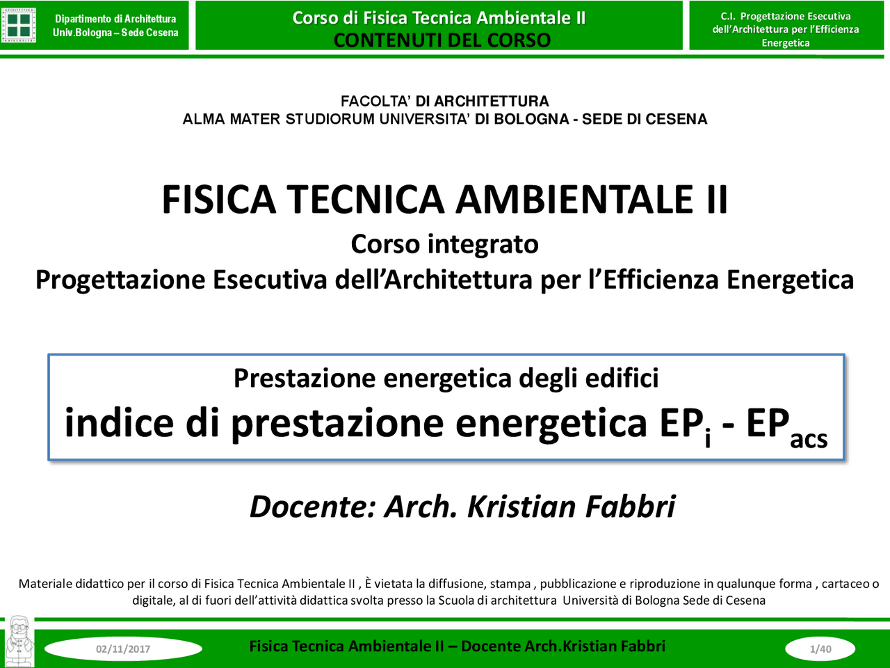 Prestazione Energetica Impianti Docsity