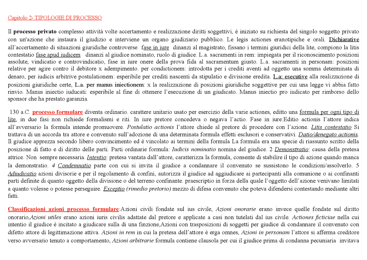 Diritto Romano Test 1 Docsity