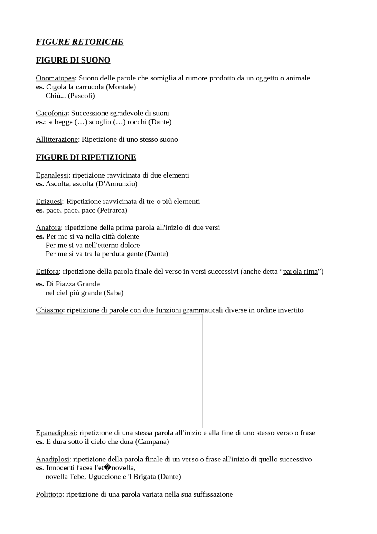 Le Figure Retoriche Docsity