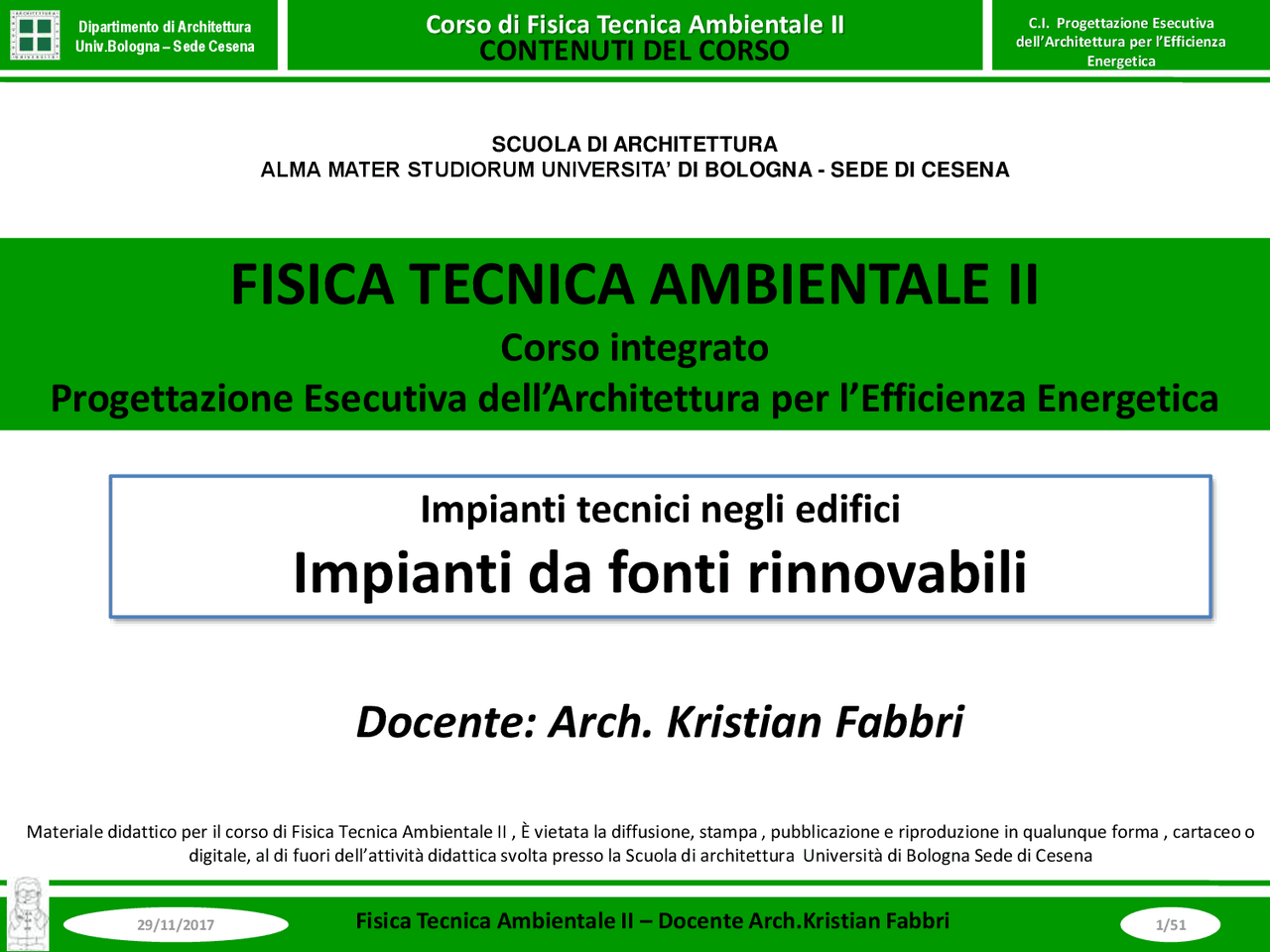 Impianti Tecnici Rinnovabili Docsity