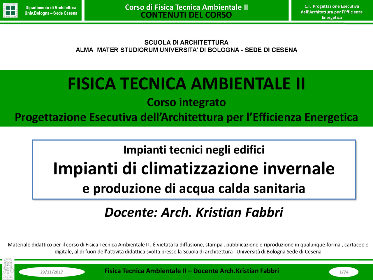 Impianti Tecnici Riscaldamento Docsity