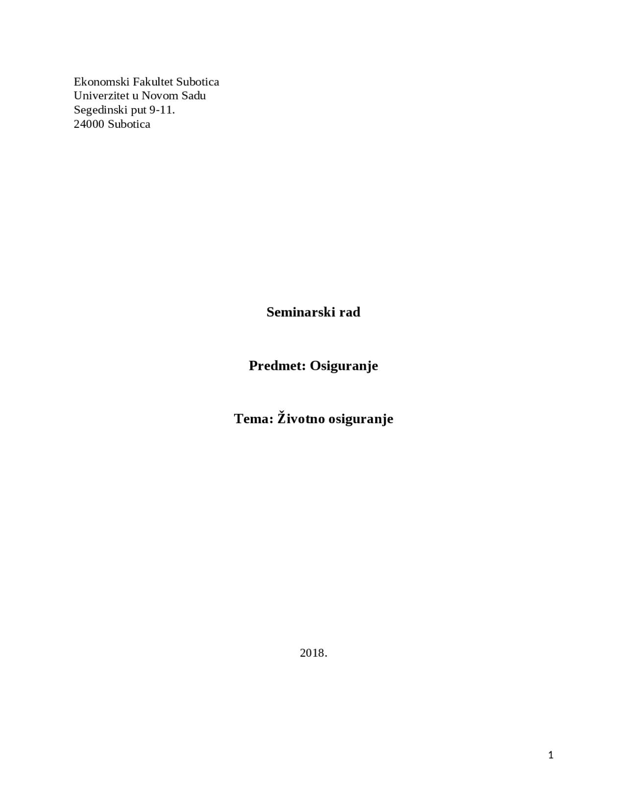 Zivotno osiguranje u Srbiji | Vodiči, Projekti, Istraživanja' predlog ...