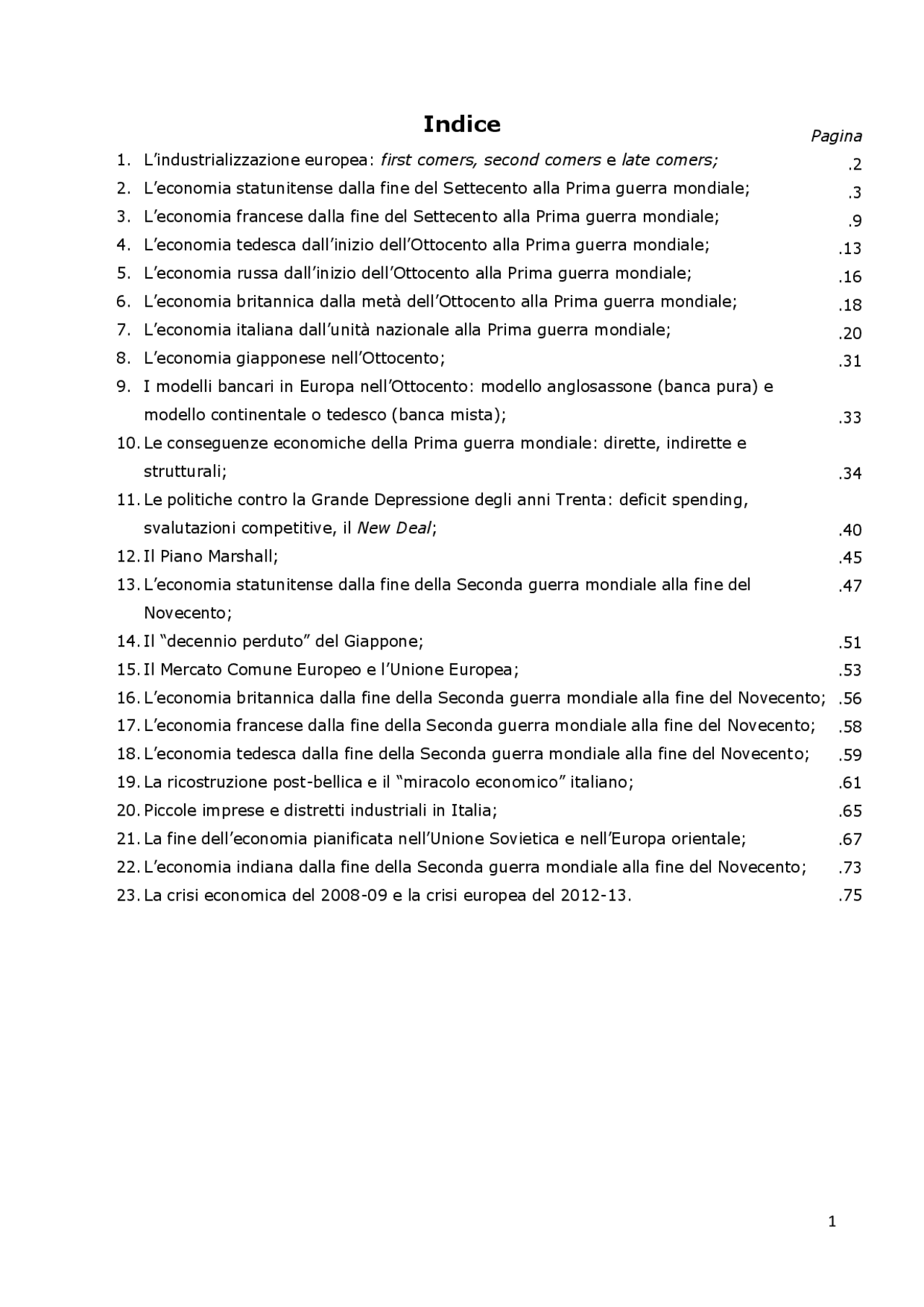 Argomenti del libro che chiede il prof. Rinaldi all'esame di Storia ...