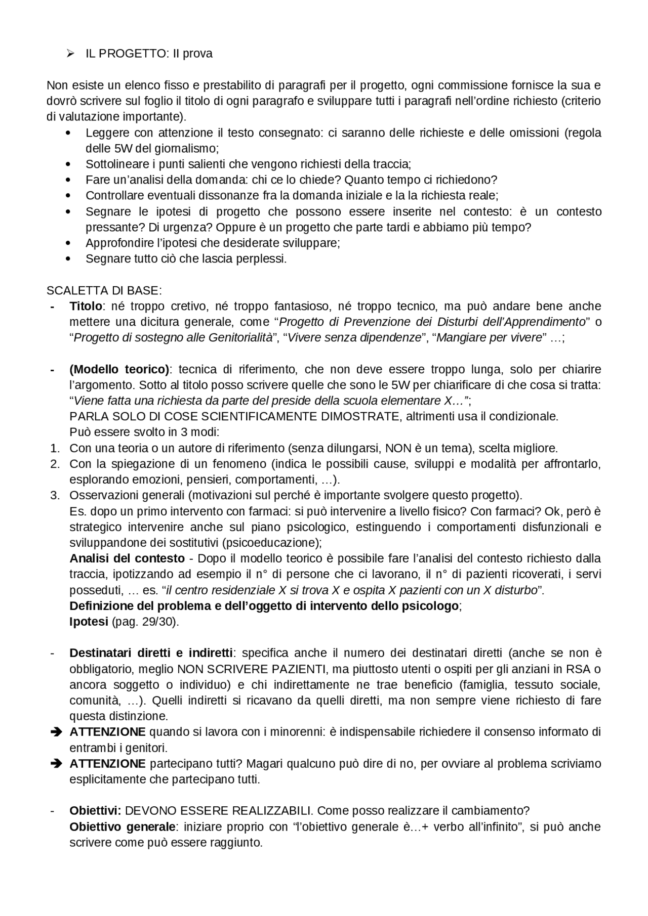 Guida seconda prova EDS - Docsity