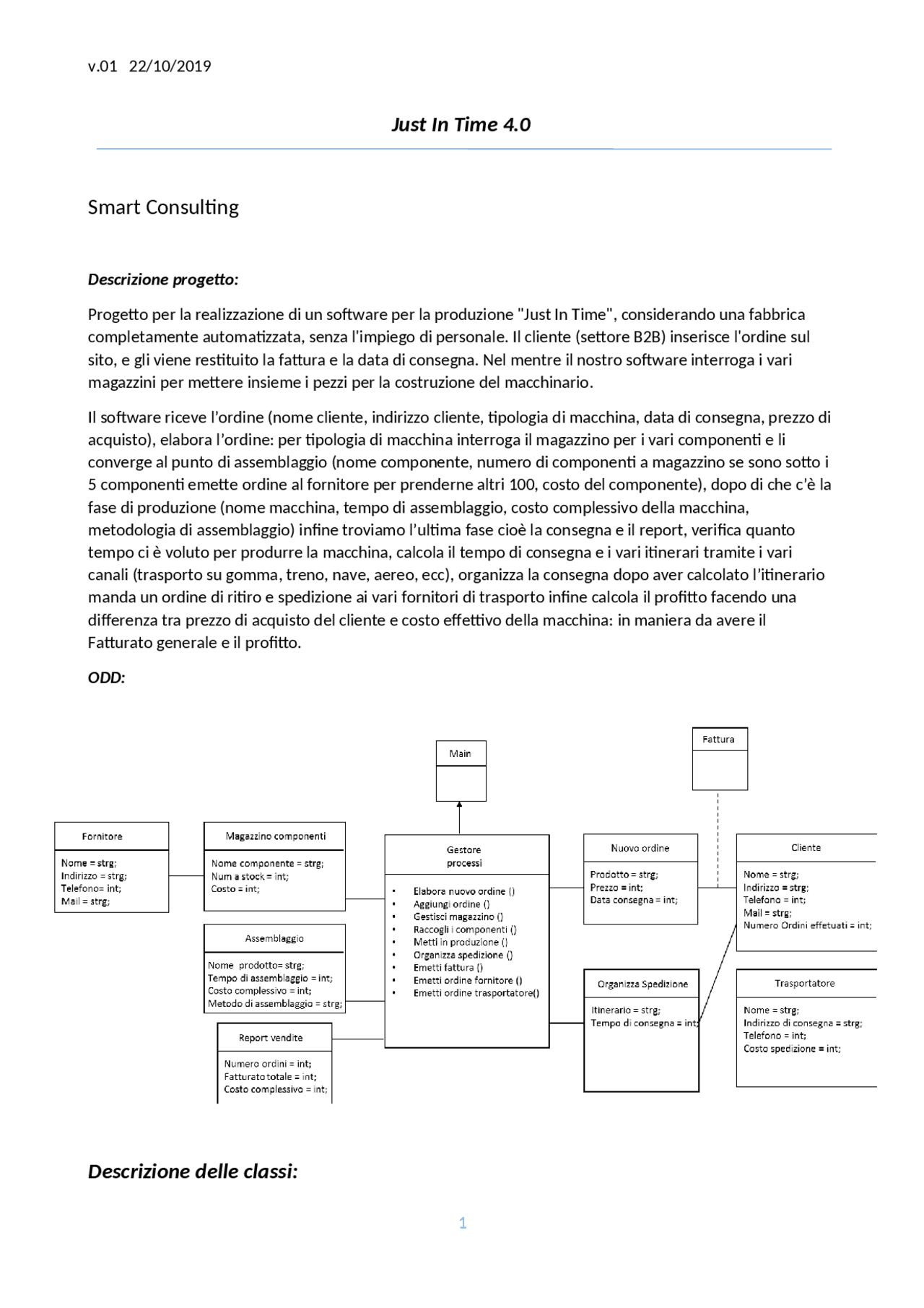 Analisi UML progetto Programmazione ad Oggetti - Docsity