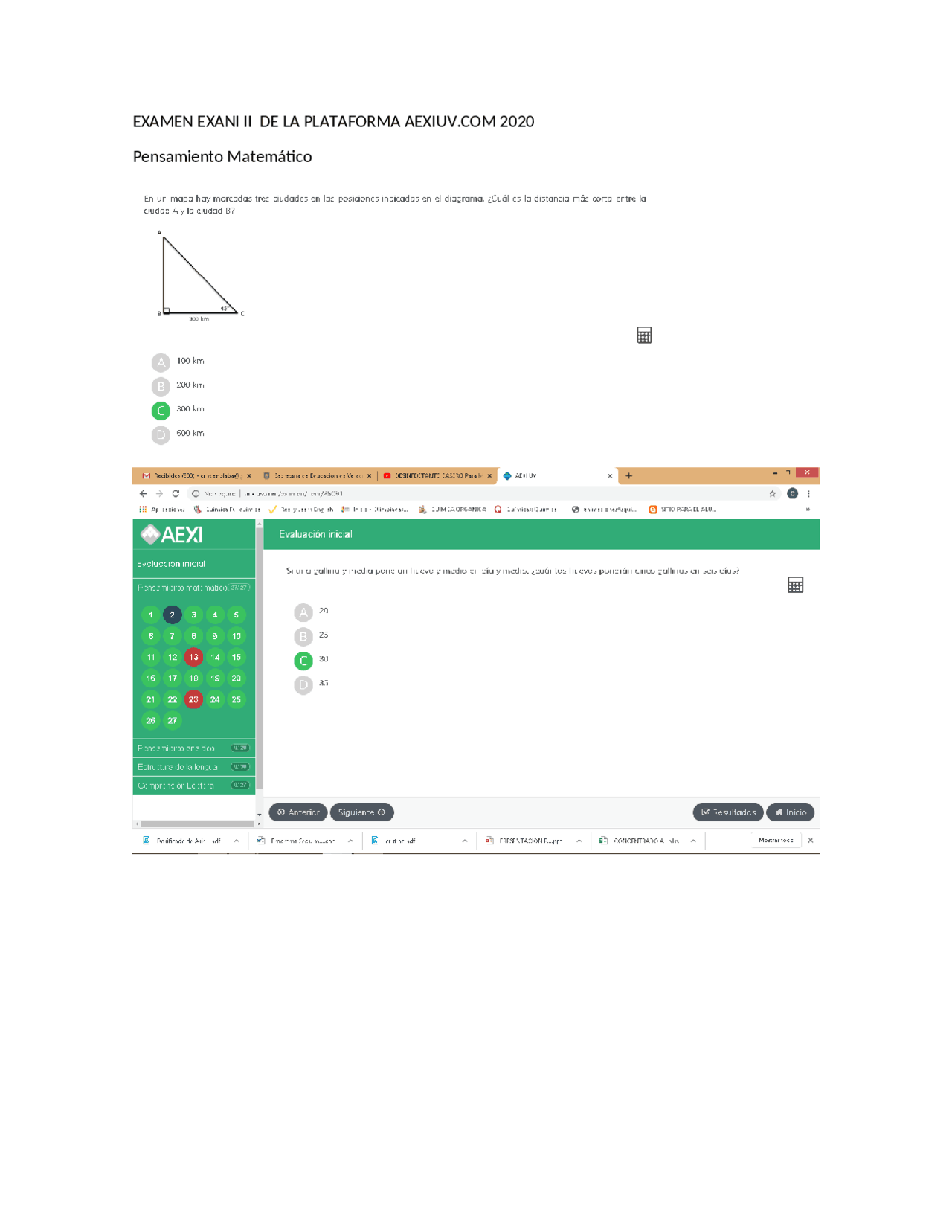 Ejercicios Tipo Exani Ii Ejercicios De Matemáticas Docsity