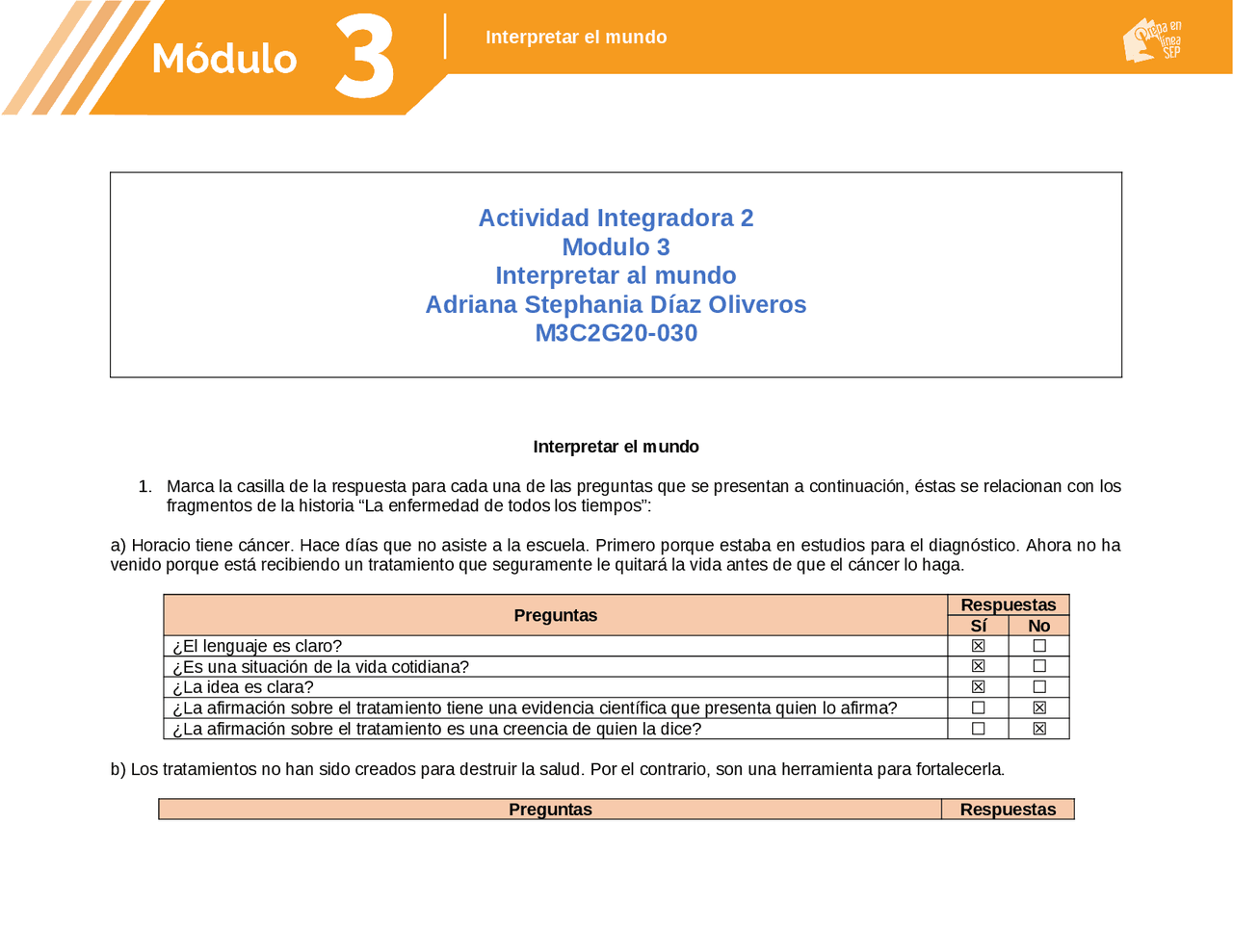Interpretar el mundo - Docsity