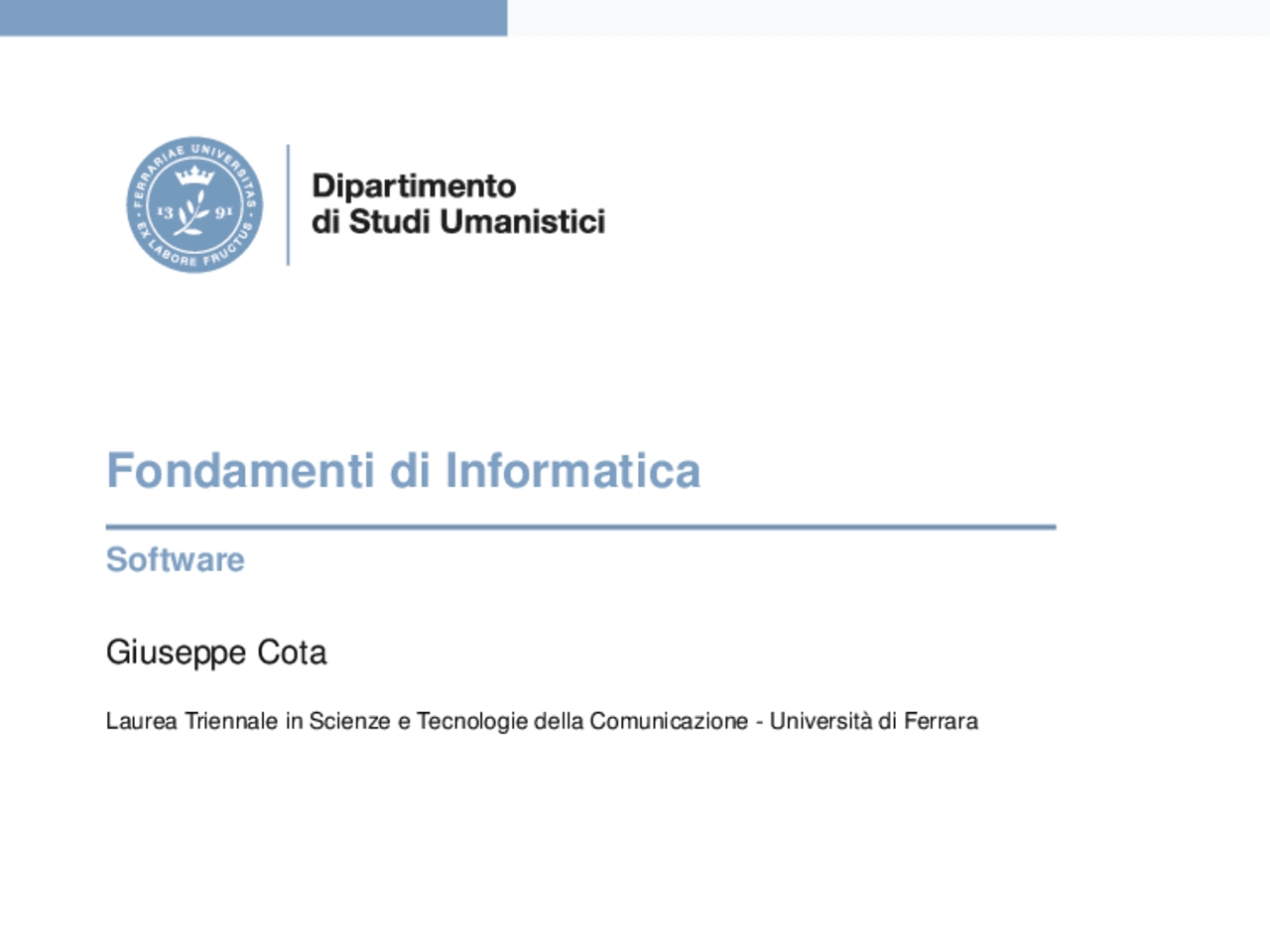 INFORMATICA DI BASE, LINEE GUIDA PRINCIPALI - Docsity