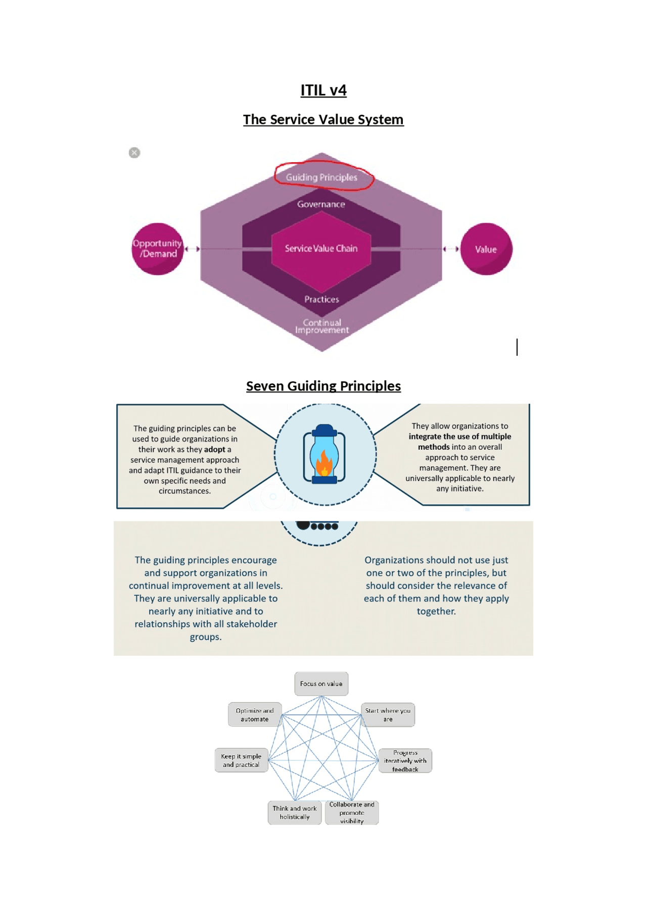Seven Guiding Principles - Docsity