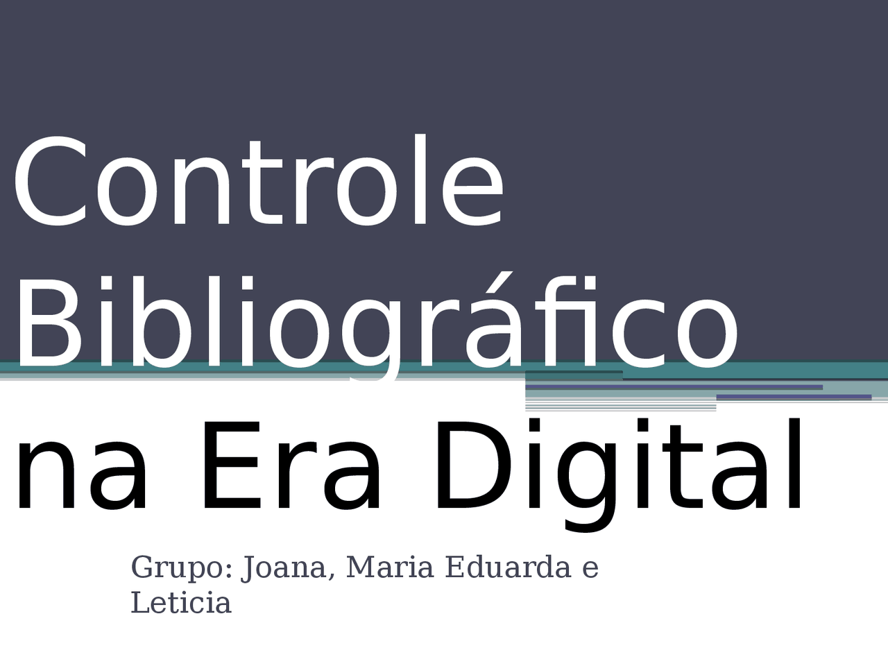 Controle Bibliográfico na Era Digital - Docsity