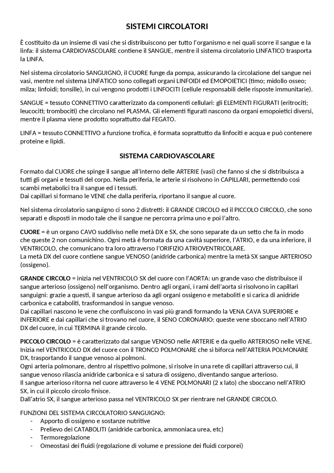 Anatomia Umana Elementi Docsity
