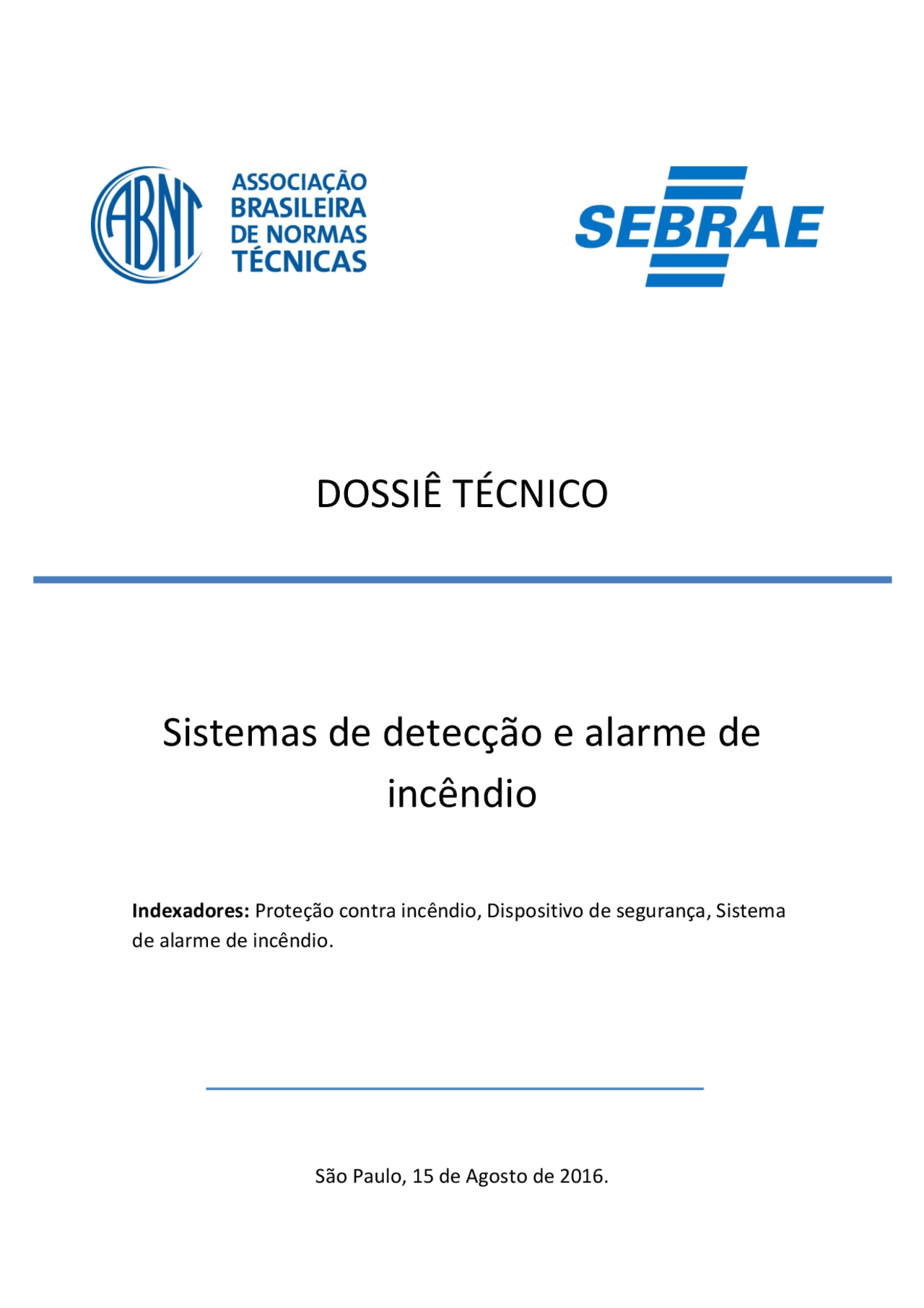 DossiÊ TÉcnico Sistemas De Incêndio Docsity