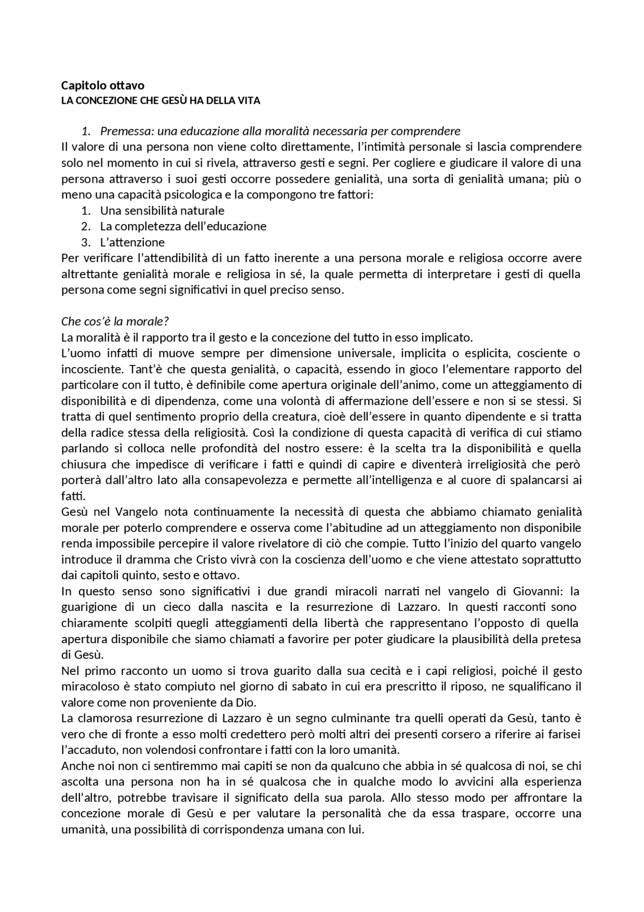 Perchè La Chiesa Volume Secondo Docsity