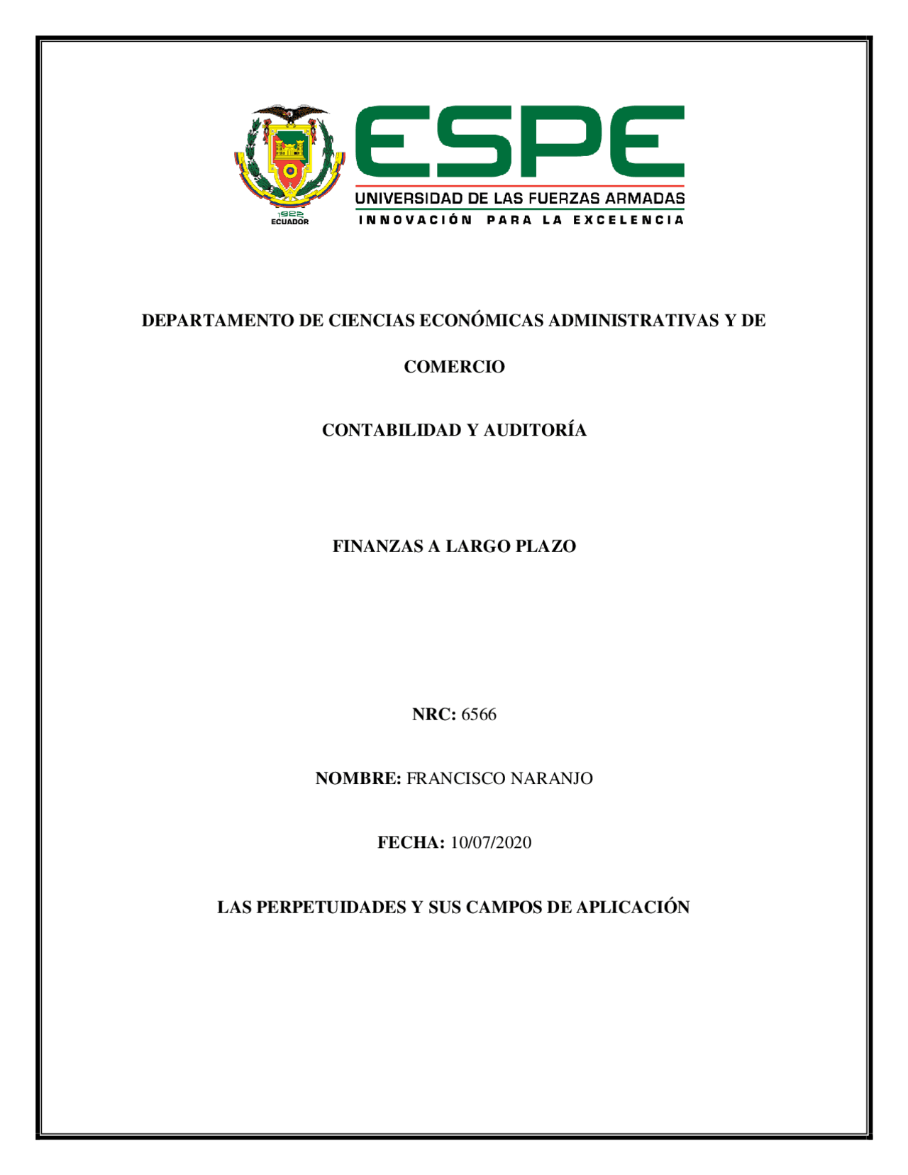Perpetuidades y su aplicación con ejercicios | Apuntes de Finanzas ...