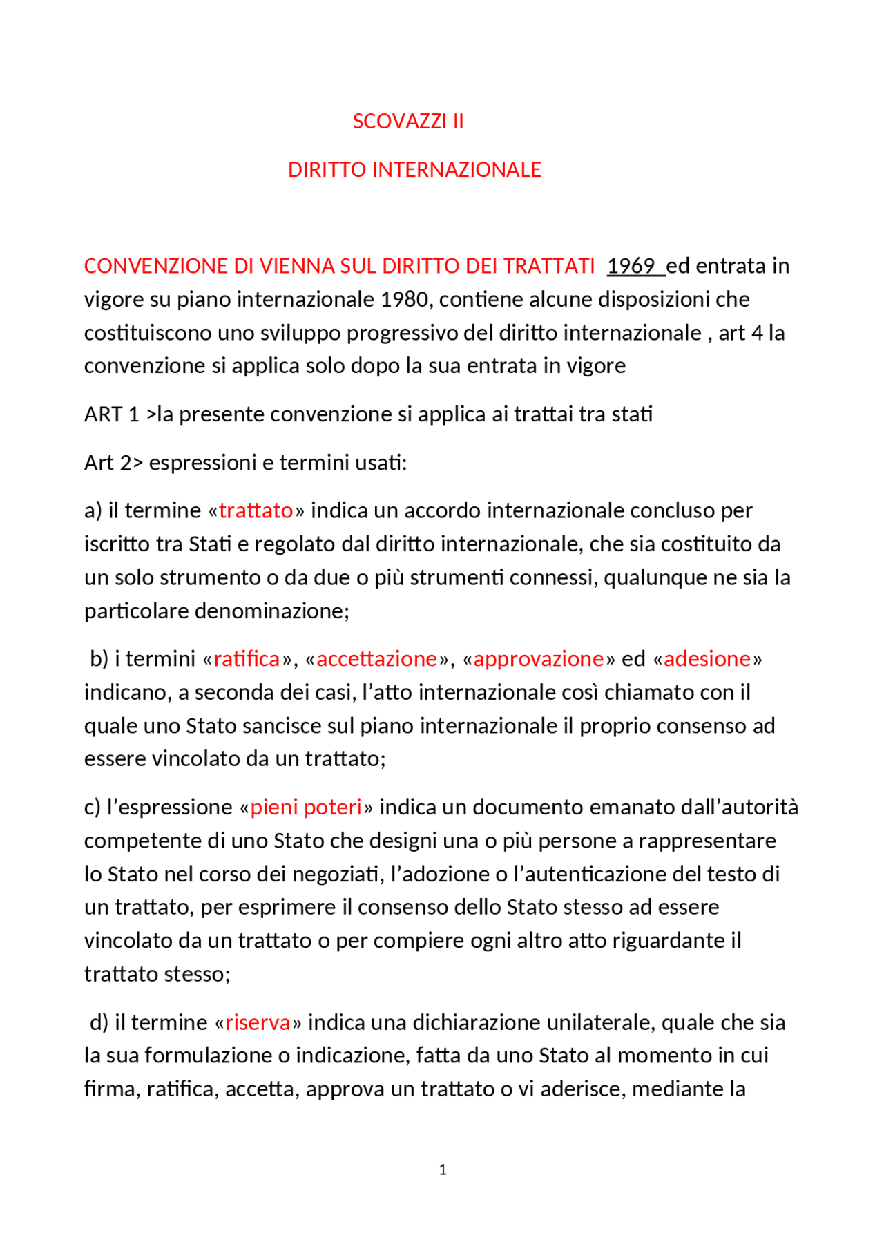 Diritto Internazionale Parte Ii Scovazzi Docsity