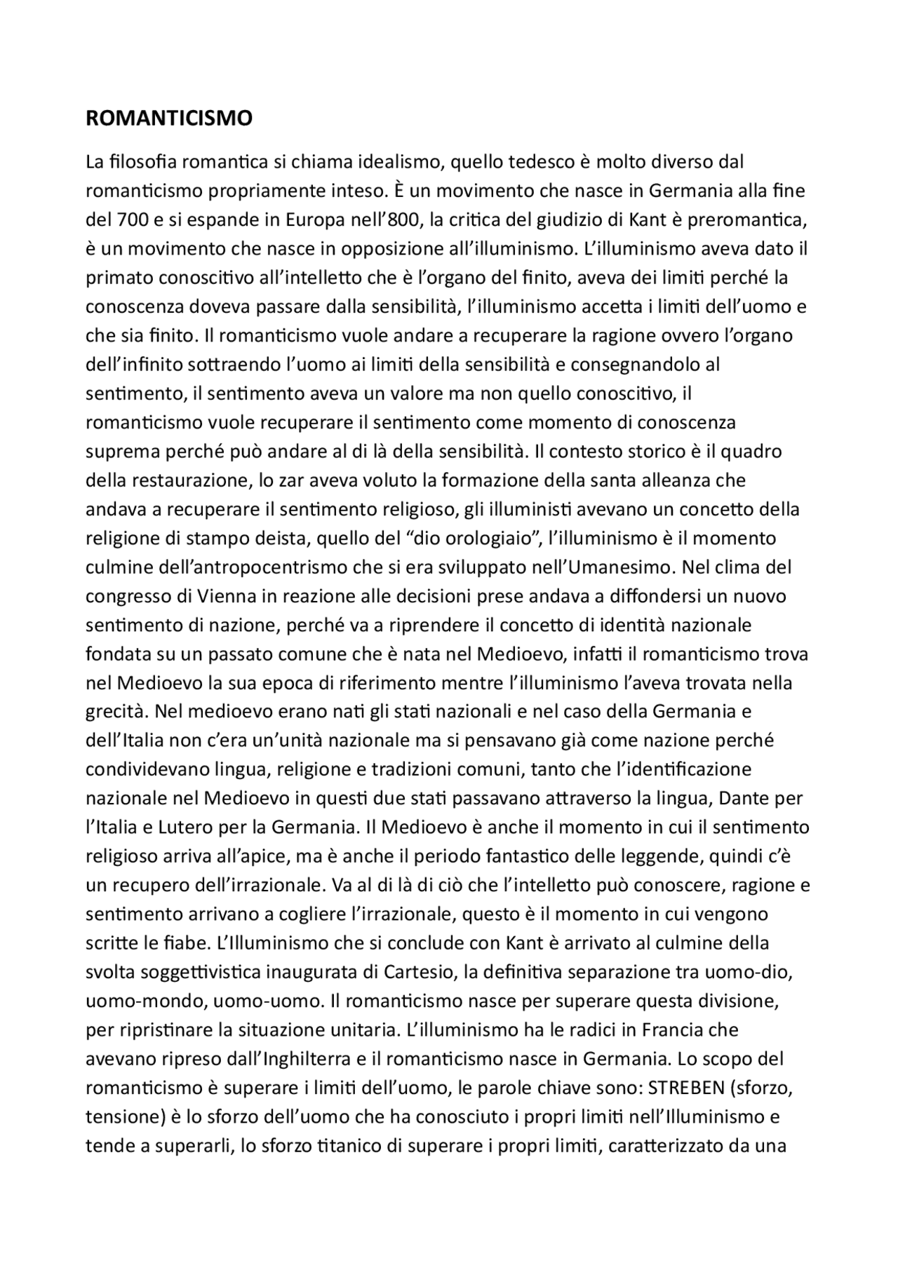Fichte E Schelling Appunti Docsity