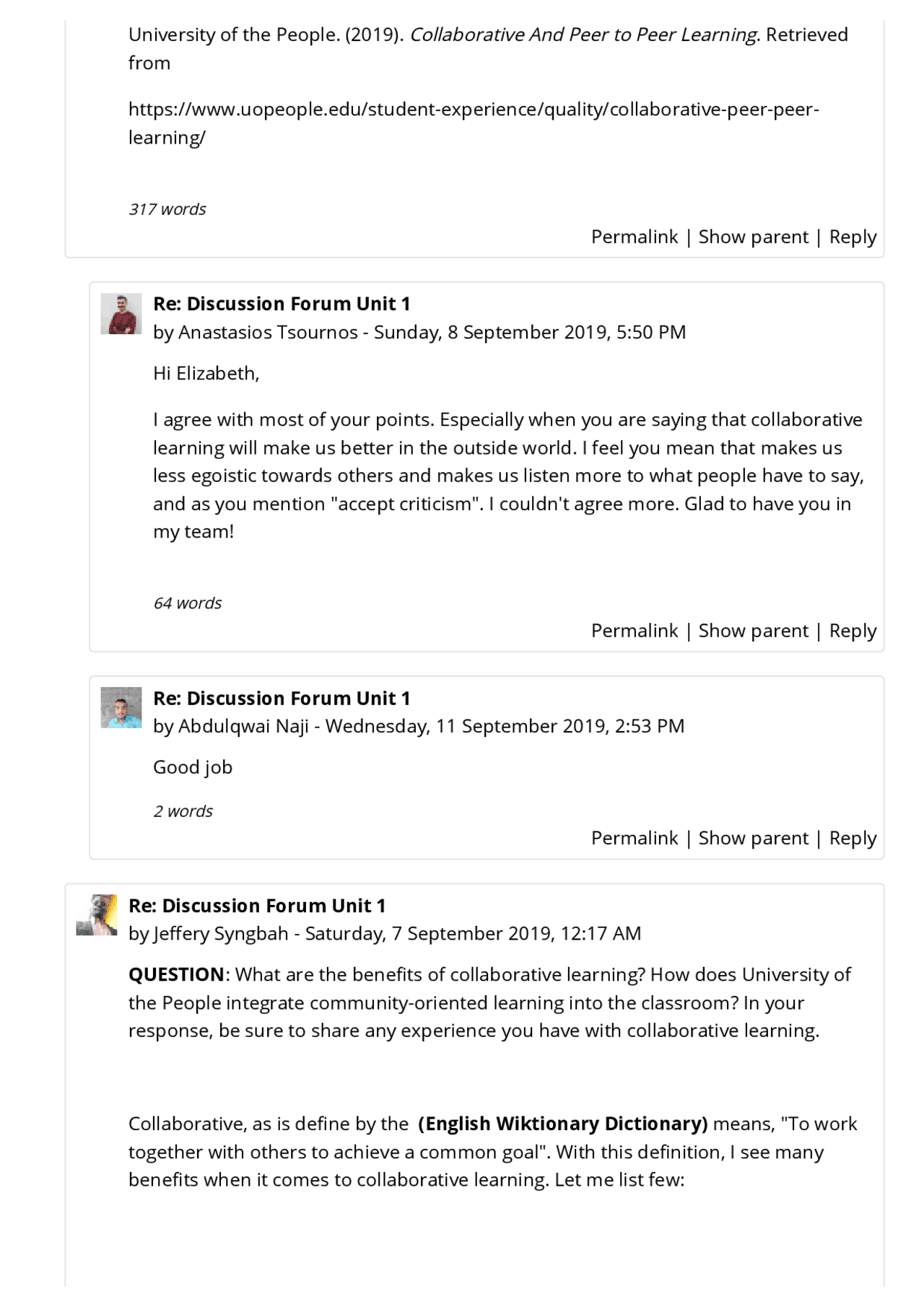 Disucssion Assignment Unit 1 Assignments Online Journalism Docsity