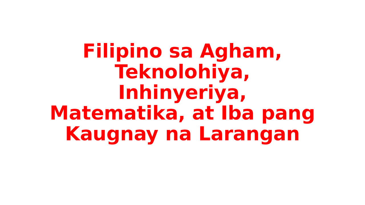 FILIPINO UPLOAD MUST SEE | Assignments Literature | Docsity