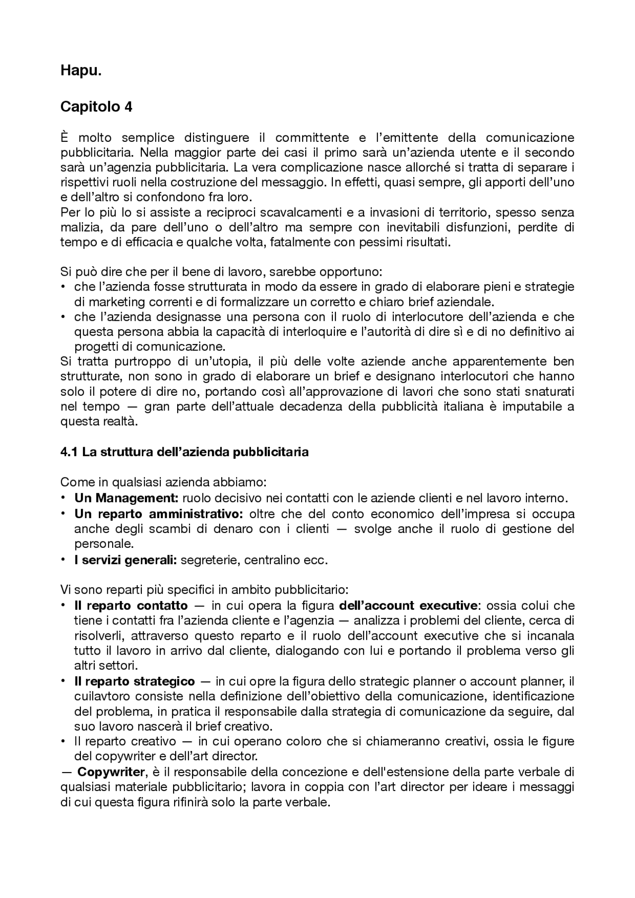 Hapu Marco Vecchia Capitoli 4 E 5 Docsity
