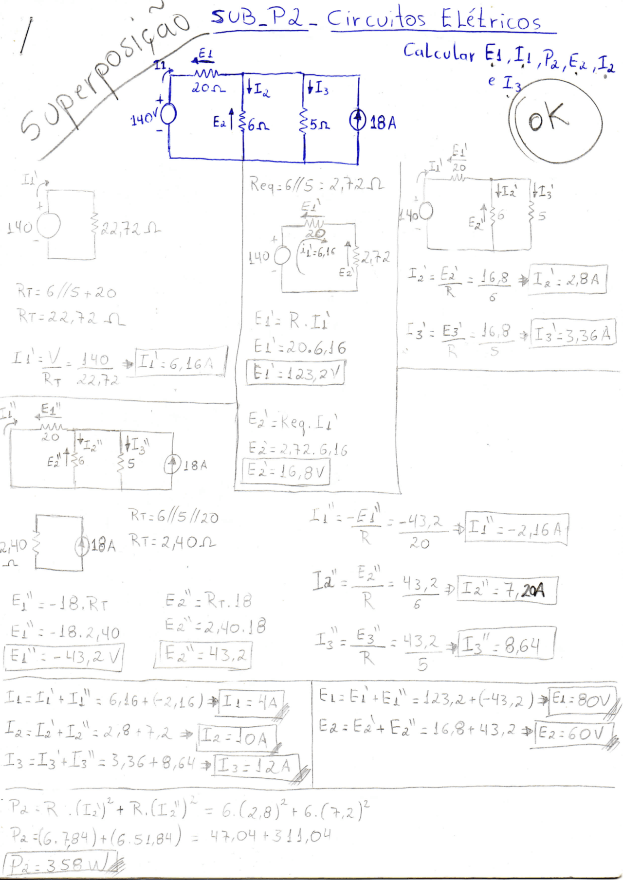 ExercÍcio Resolvido De Circuitos ElÉtricos Docsity