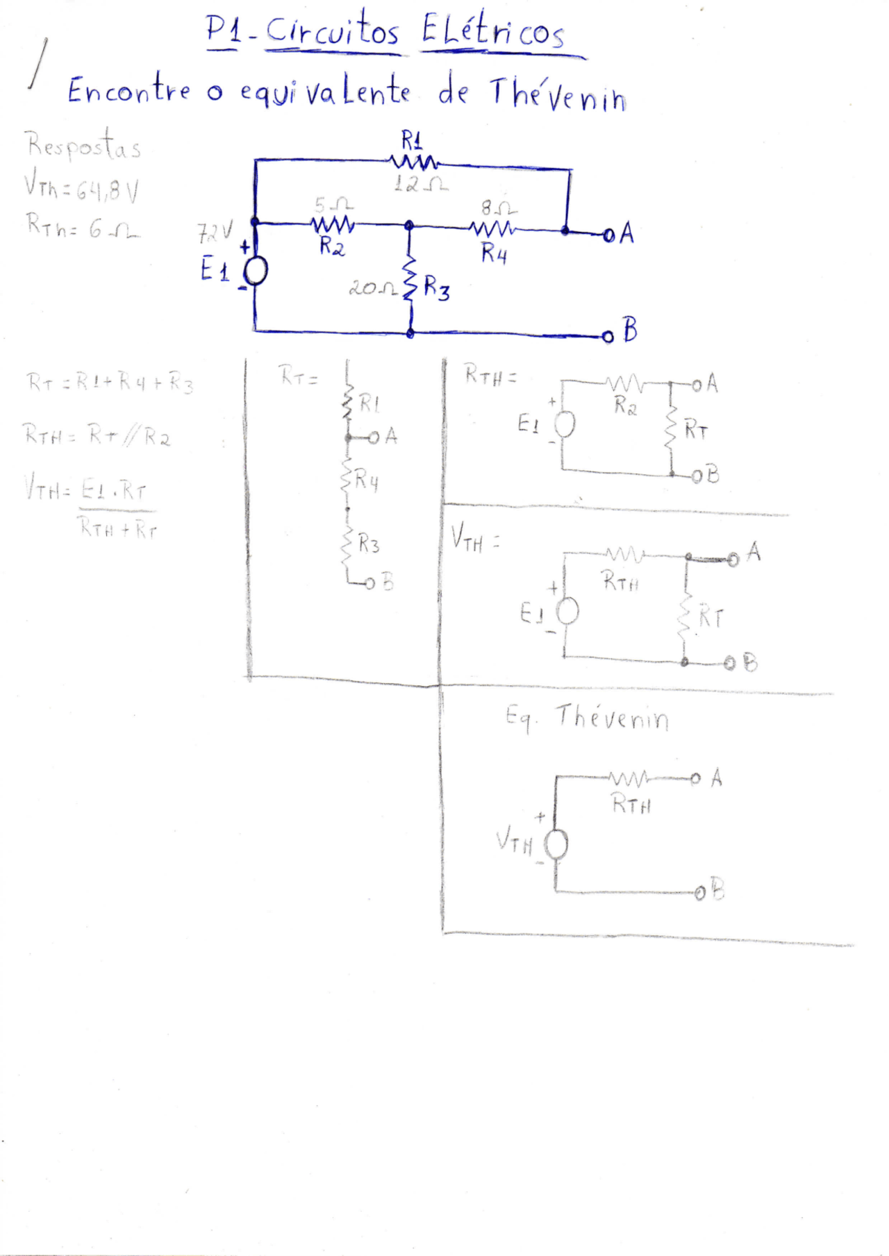 ExercÍcio Resolvido De Circuitos ElÉtricos Docsity