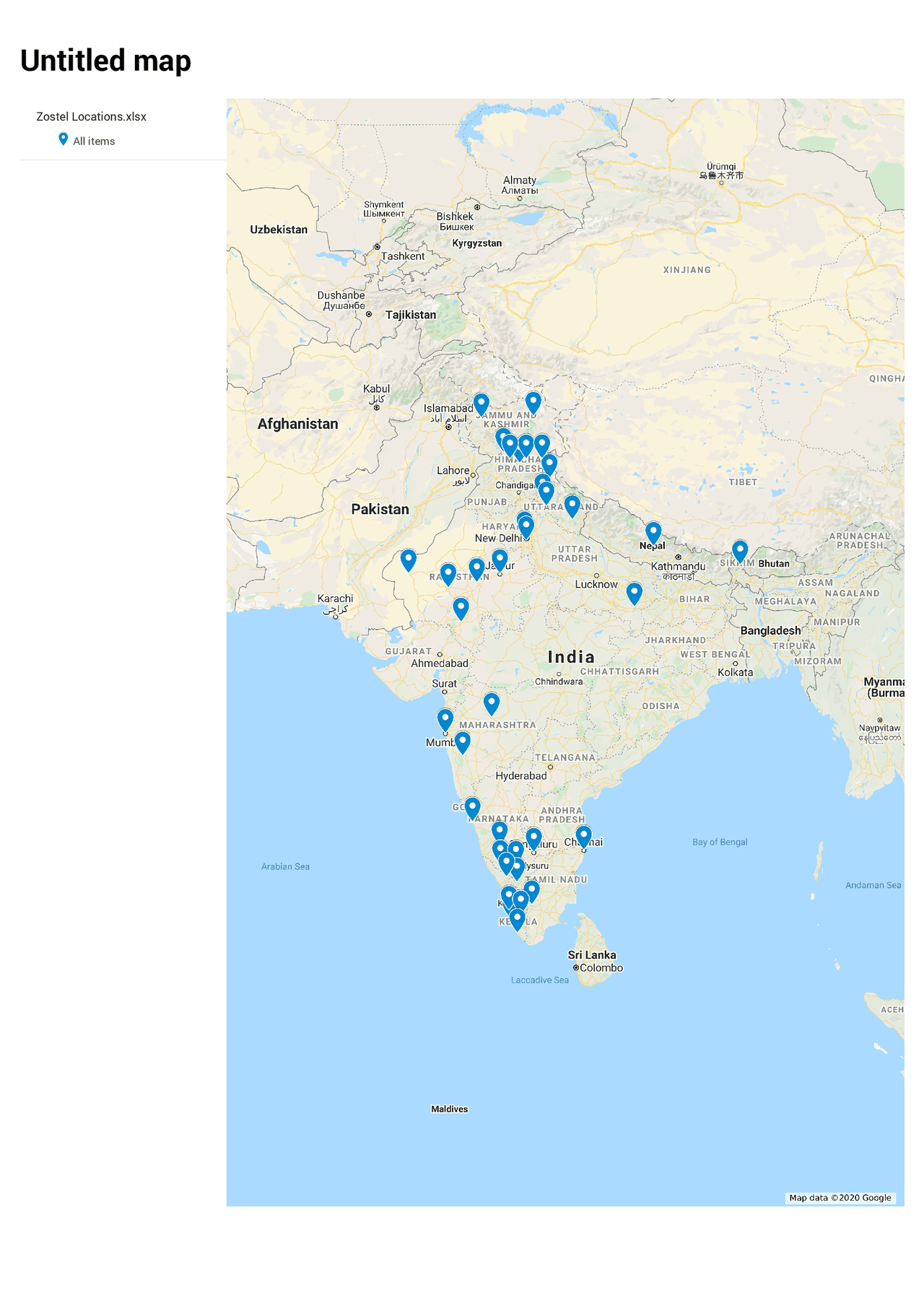 Zostel Map for understanding positioning - Docsity