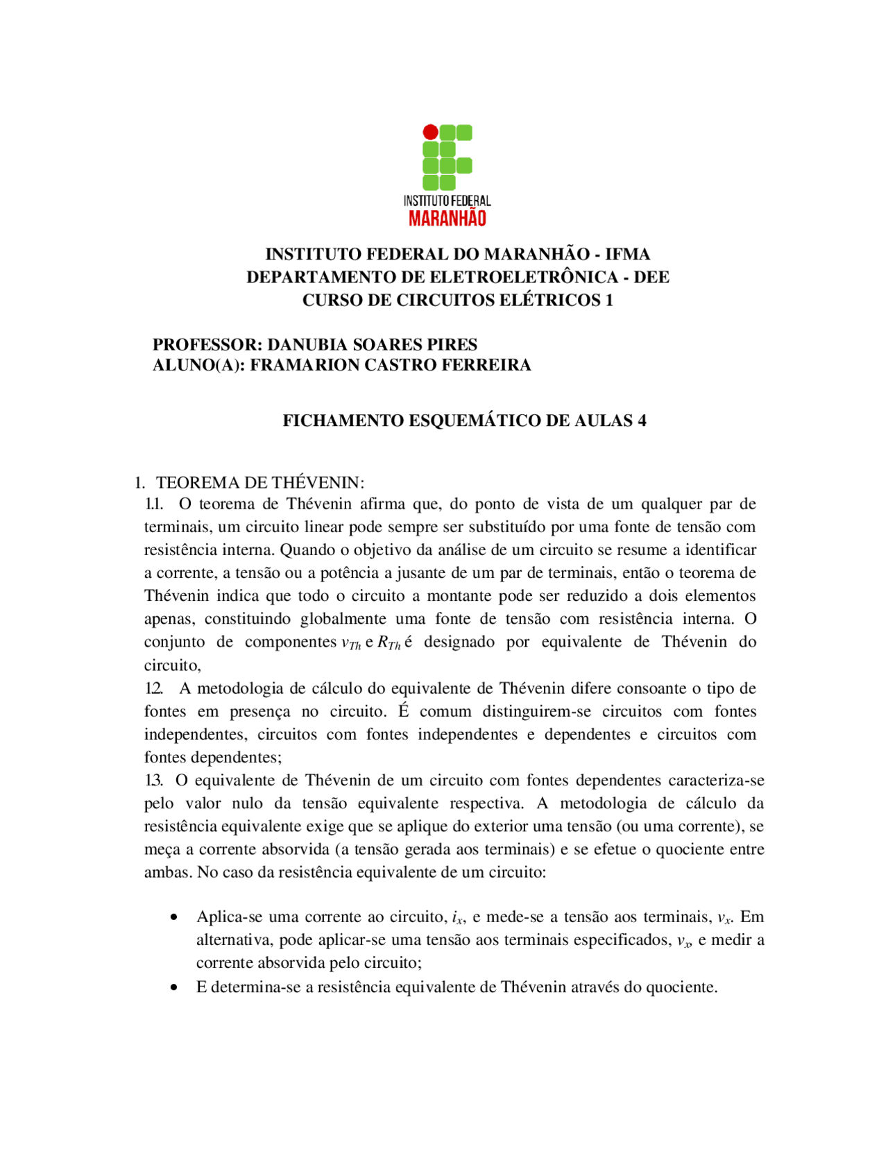 Aula De Circuitos ElÉtricos Docsity
