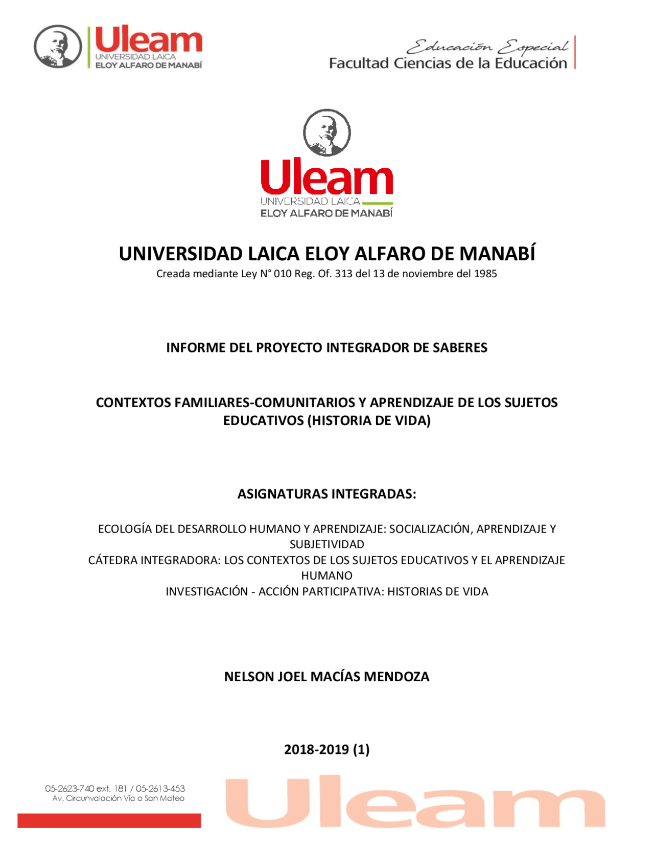 Historia De Vida En Educación Especial Guide Projets Recherche De