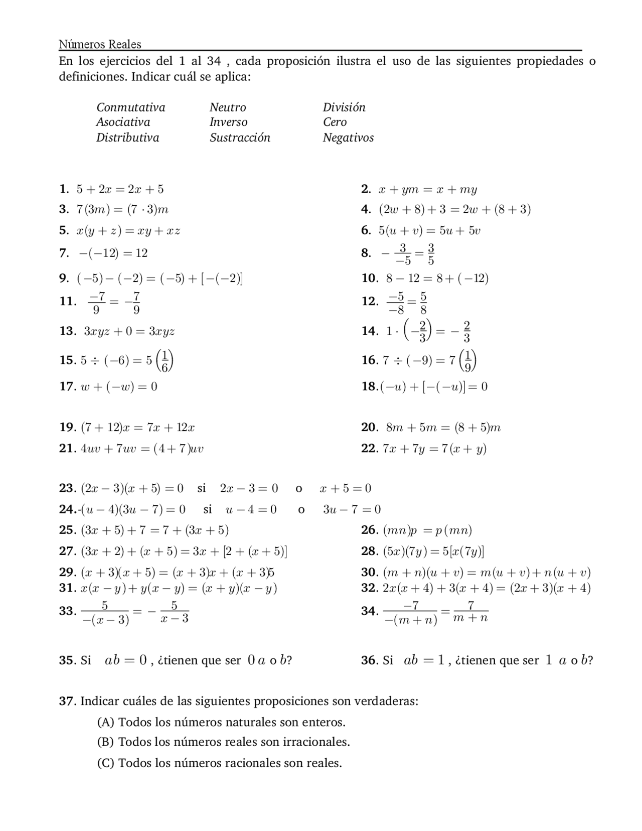 Matematicas ejercicios para resolver - Docsity
