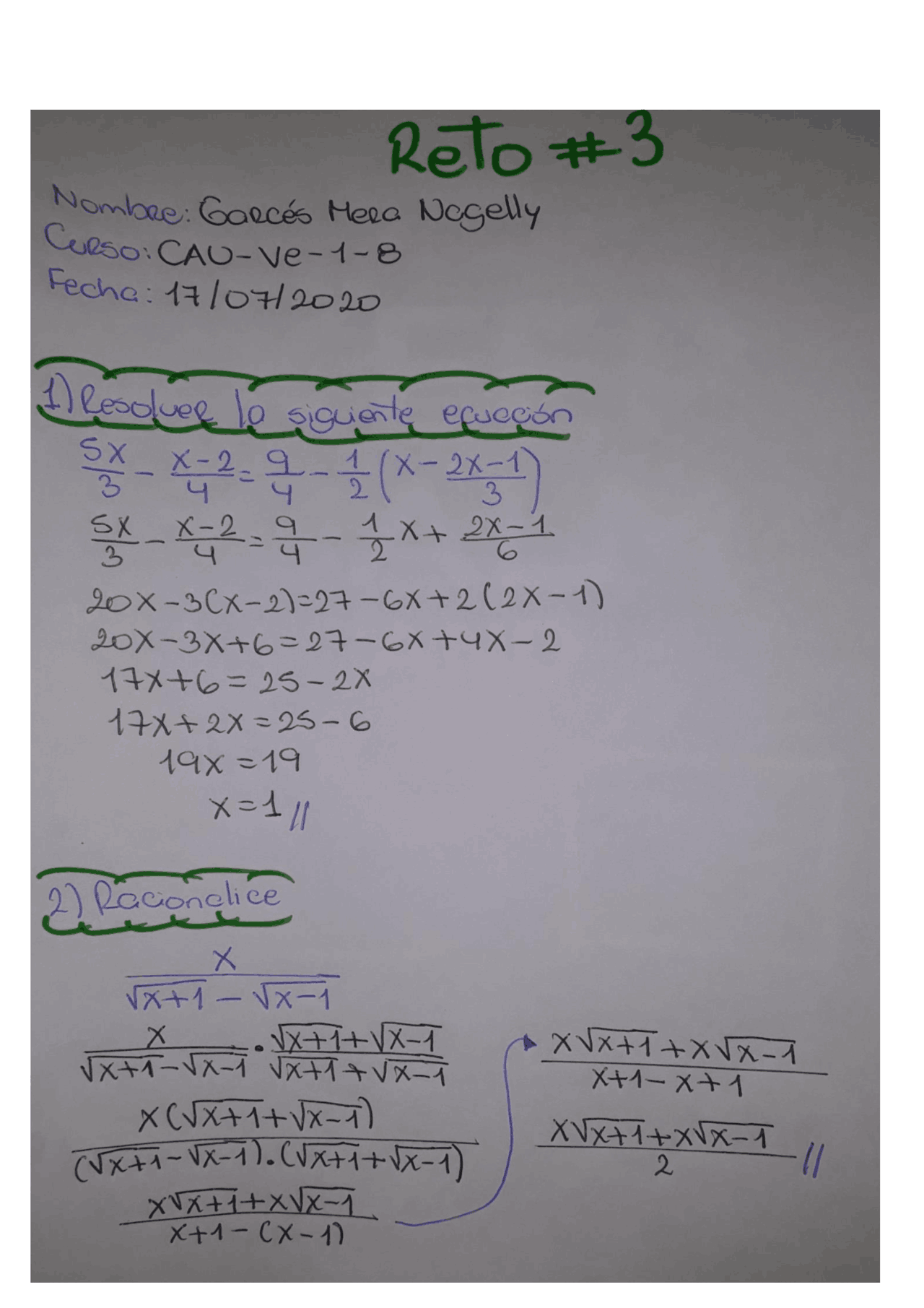 Ejercicios Docsity