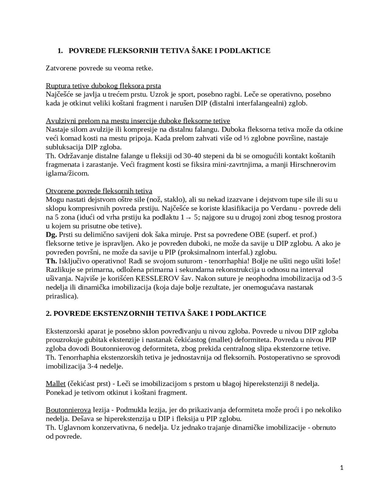 Skripta Iz Plastične Hirurgije Rezime Predlog Hirurgija Docsity