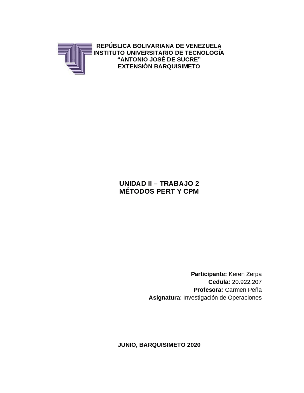 Investigacion Métodos Pert Cpm Docsity