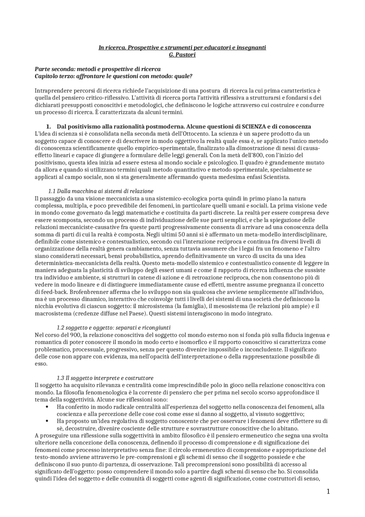 In ricerca. Prospettive e strumenti per educatori e insegnanti - Giulia ...