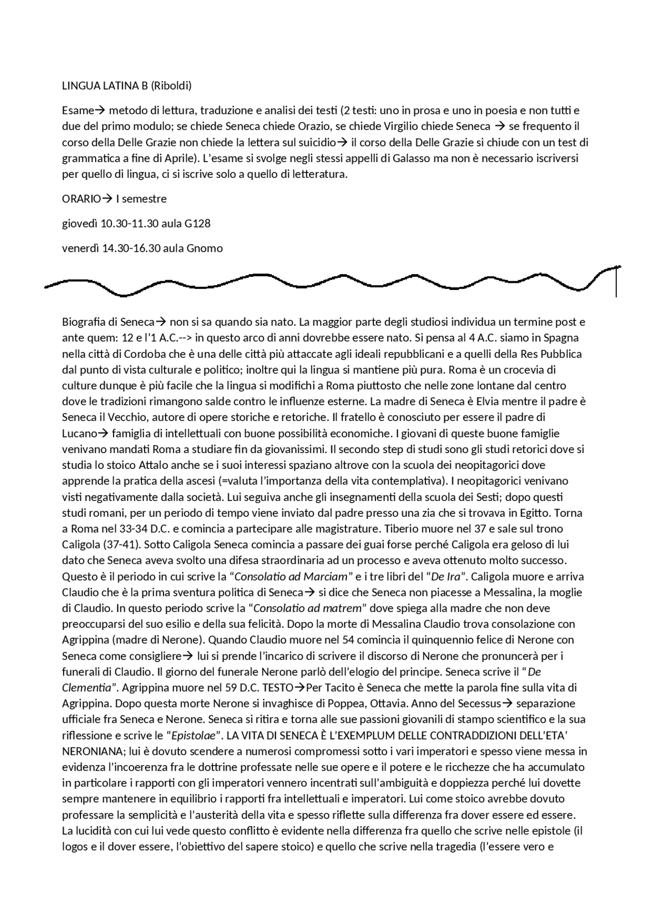 Appunti Lingua Latina B Prof Riboldi Docsity