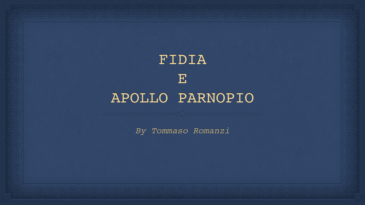 Fidia e "Apollo Parnopio" | Guide, Progetti e Ricerche di Elementi di ...