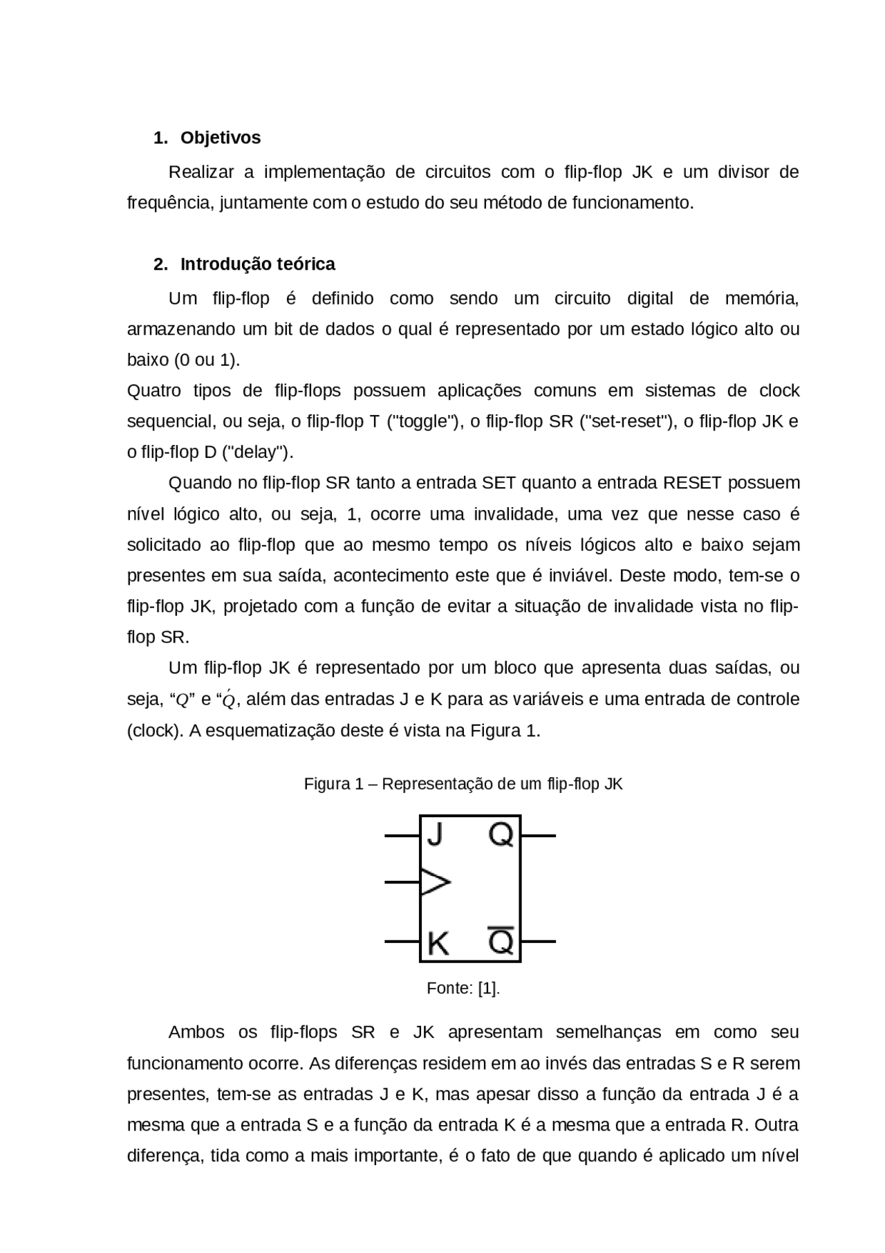 Relatório Flip Flop Jk Docsity