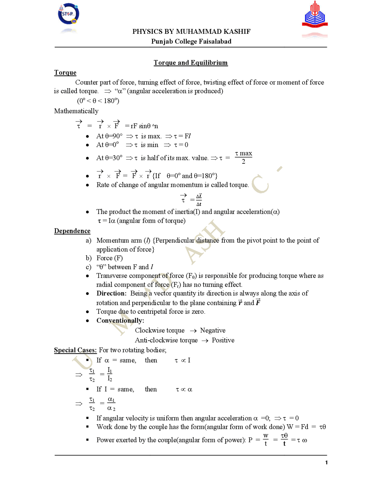 Short Listing of important key points | Schemes and Mind Maps Physics ...